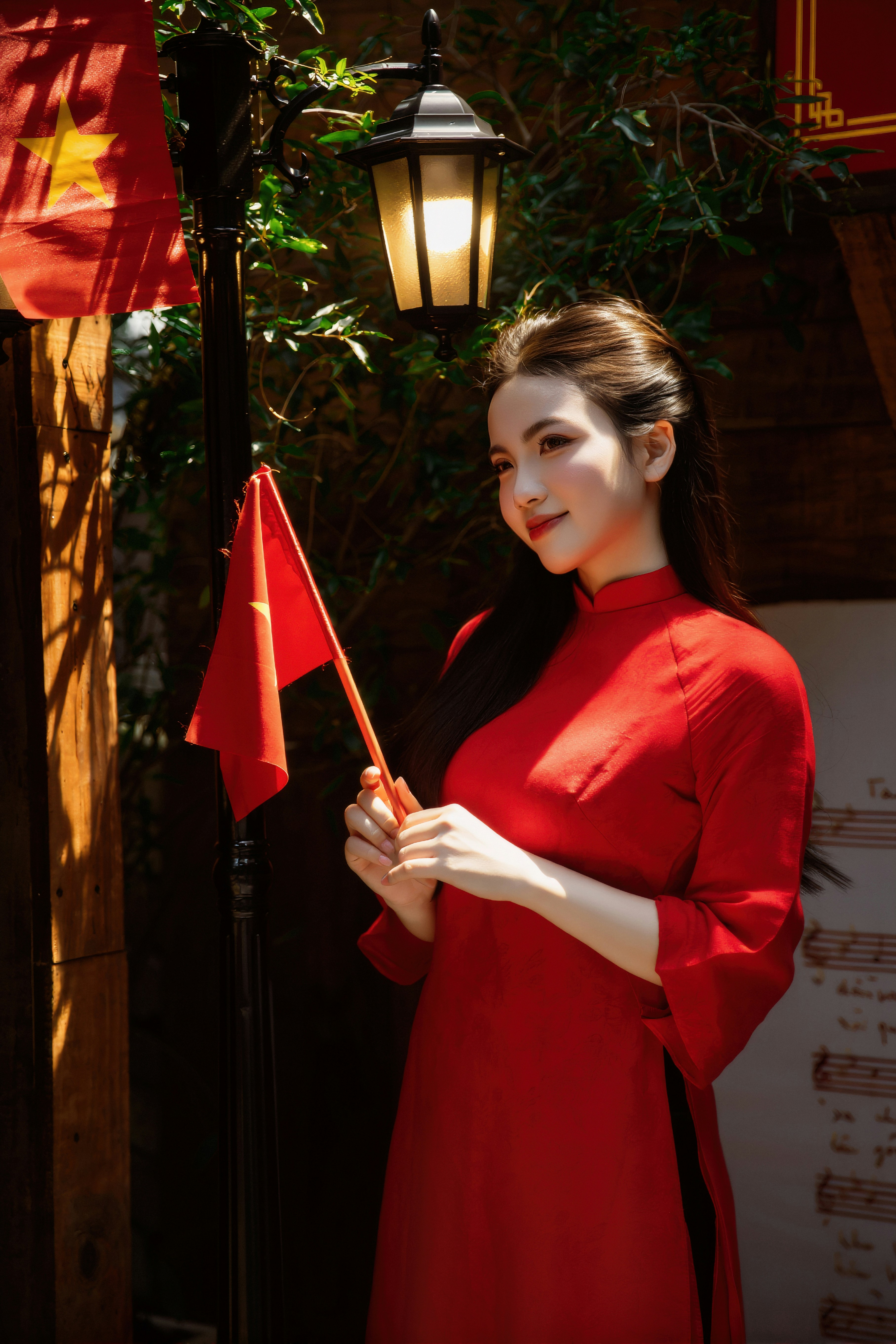 Embracing Heritage in Vibrant Red