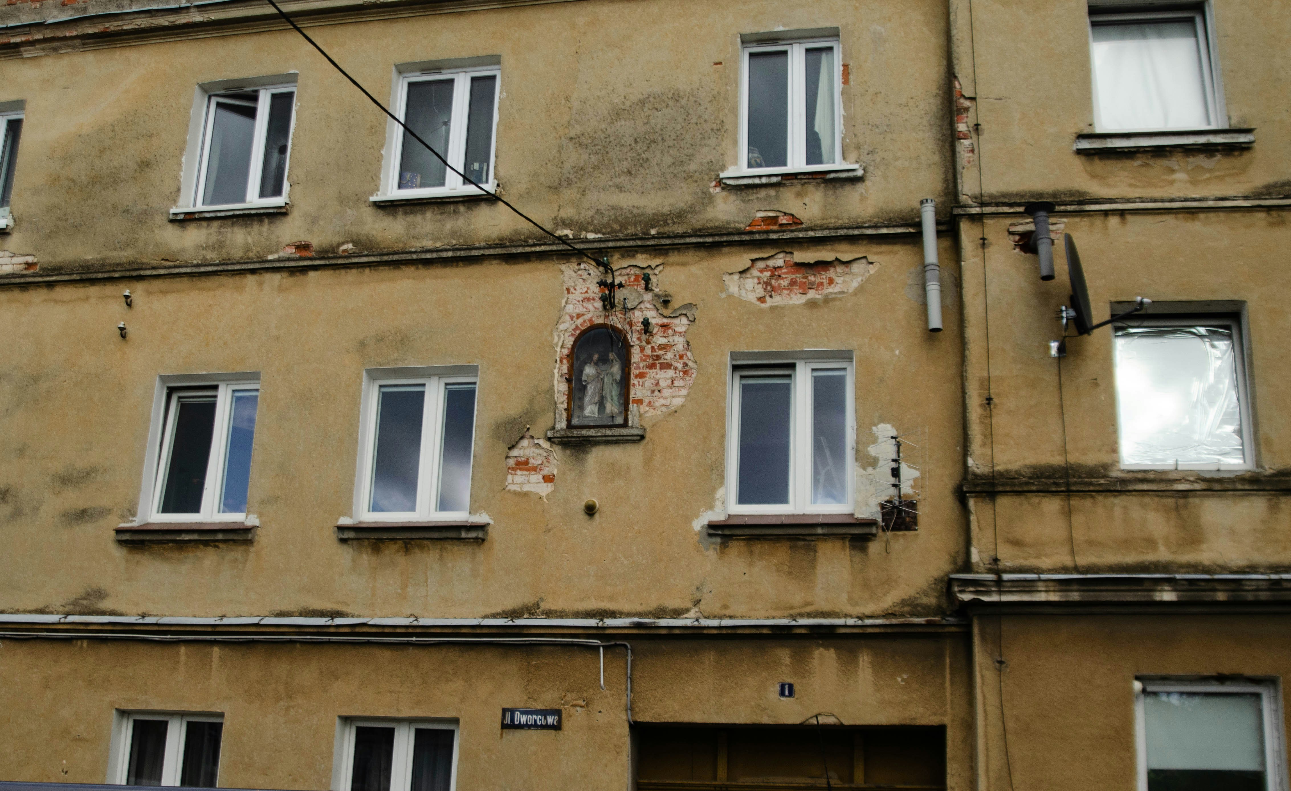 Whispers of Time: A Weathered Facade