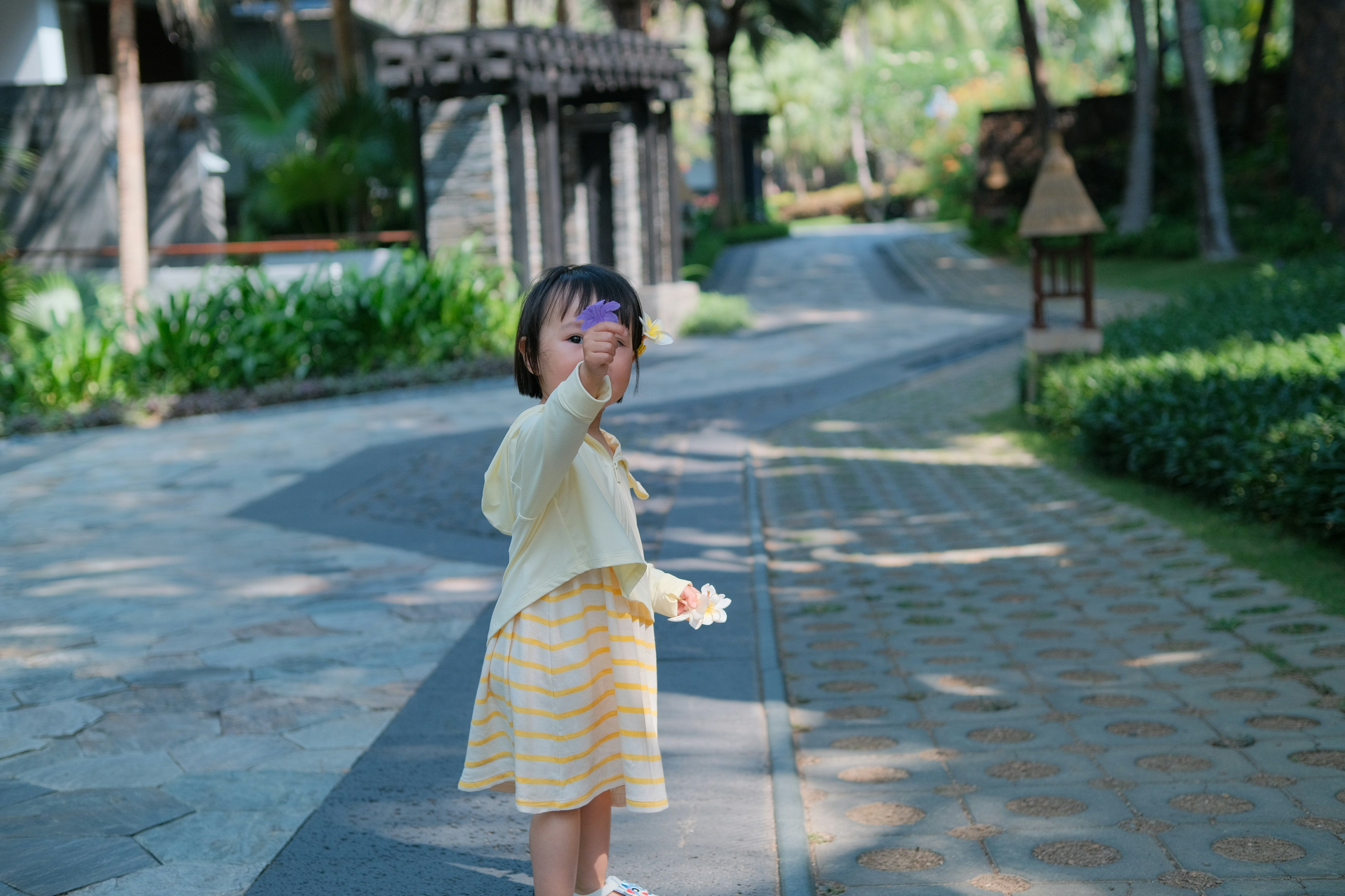 A Child's Delight in Nature's Embrace