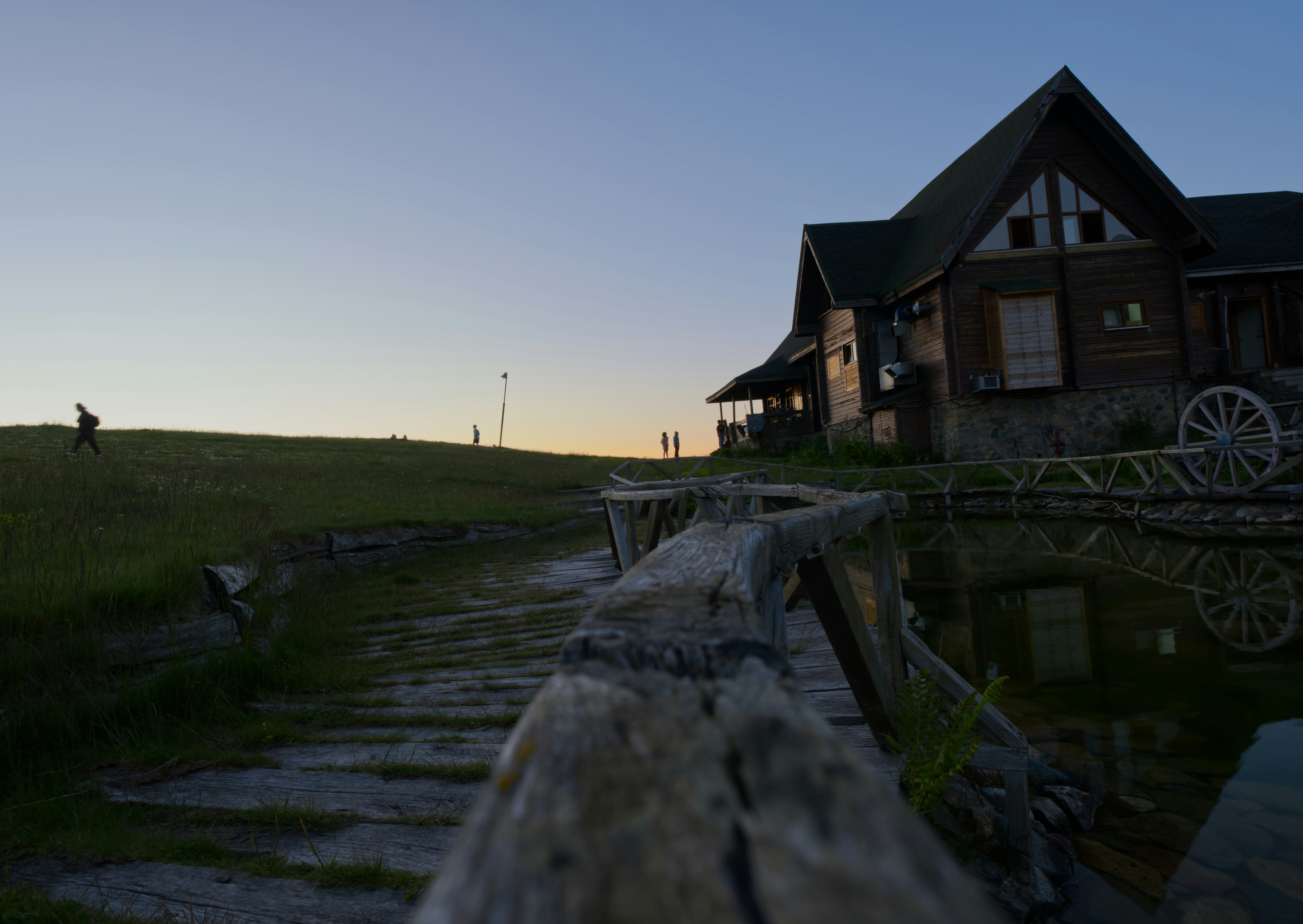 Whispers of Dusk at the Homestead