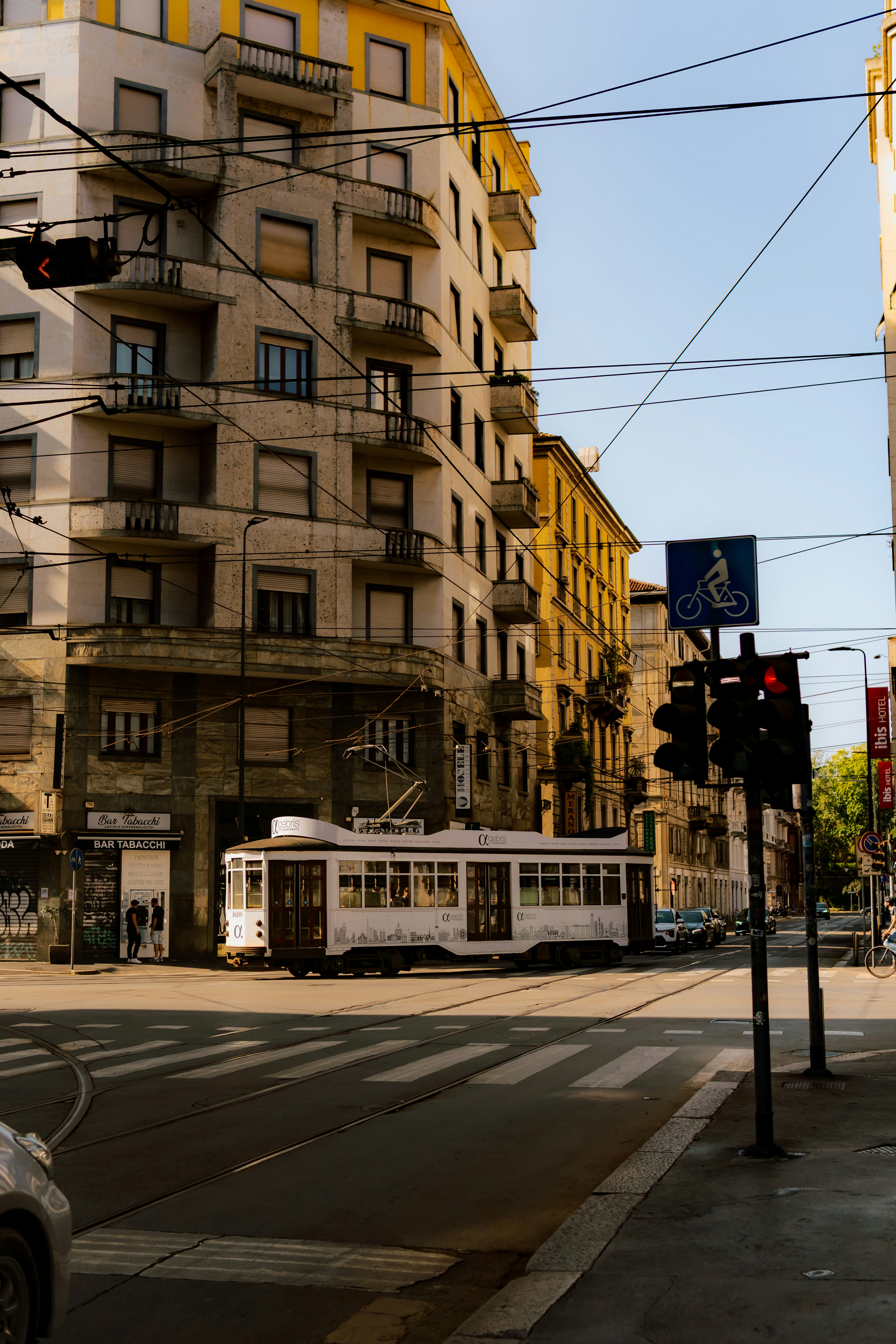 Urban Symphony: The Dance of Tram and City Life