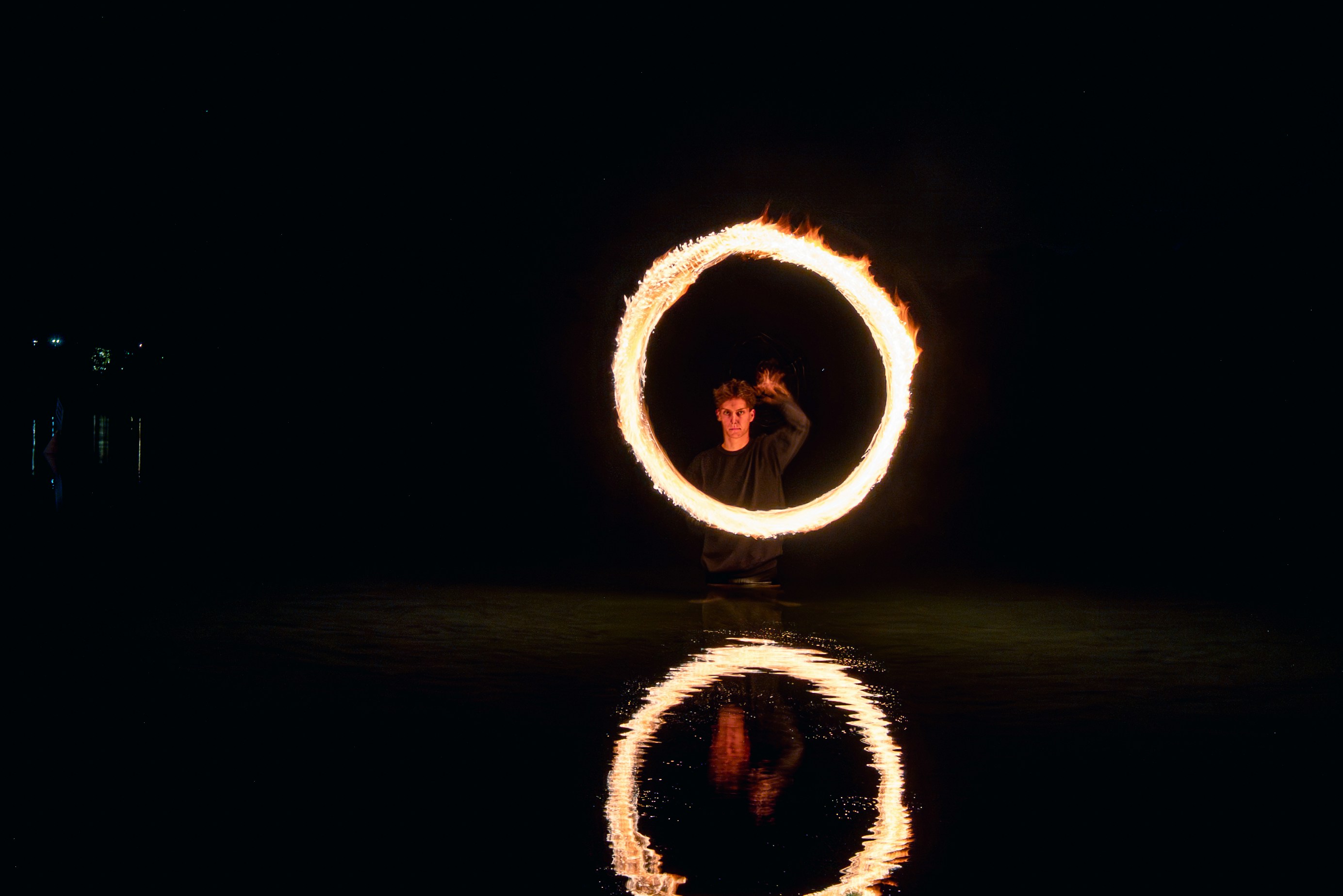 Illuminated Dance of Flames