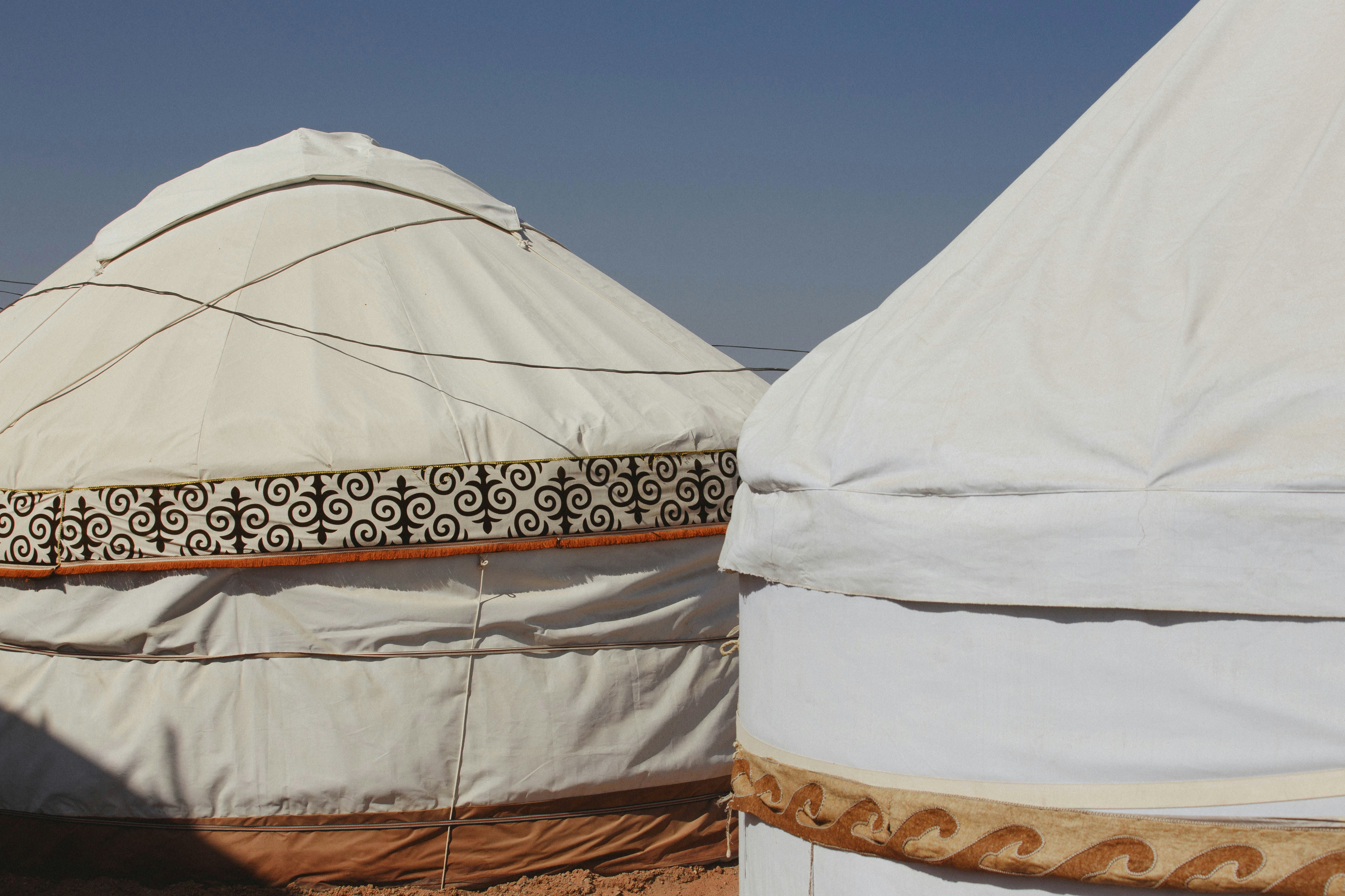 Whispers of the Desert: Traditional Yurts Under the Sky