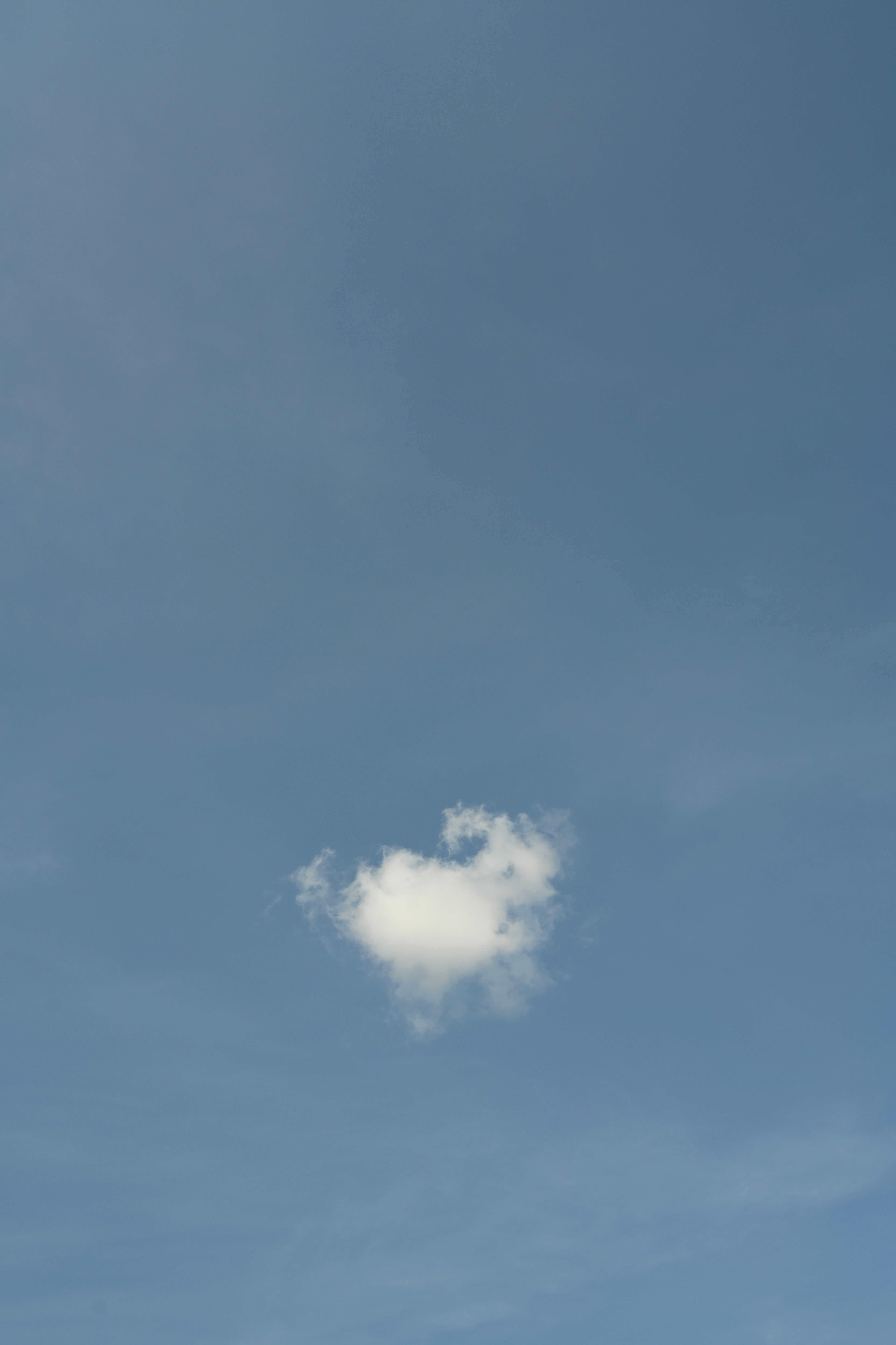 Whimsical Cloud Heart in the Sky