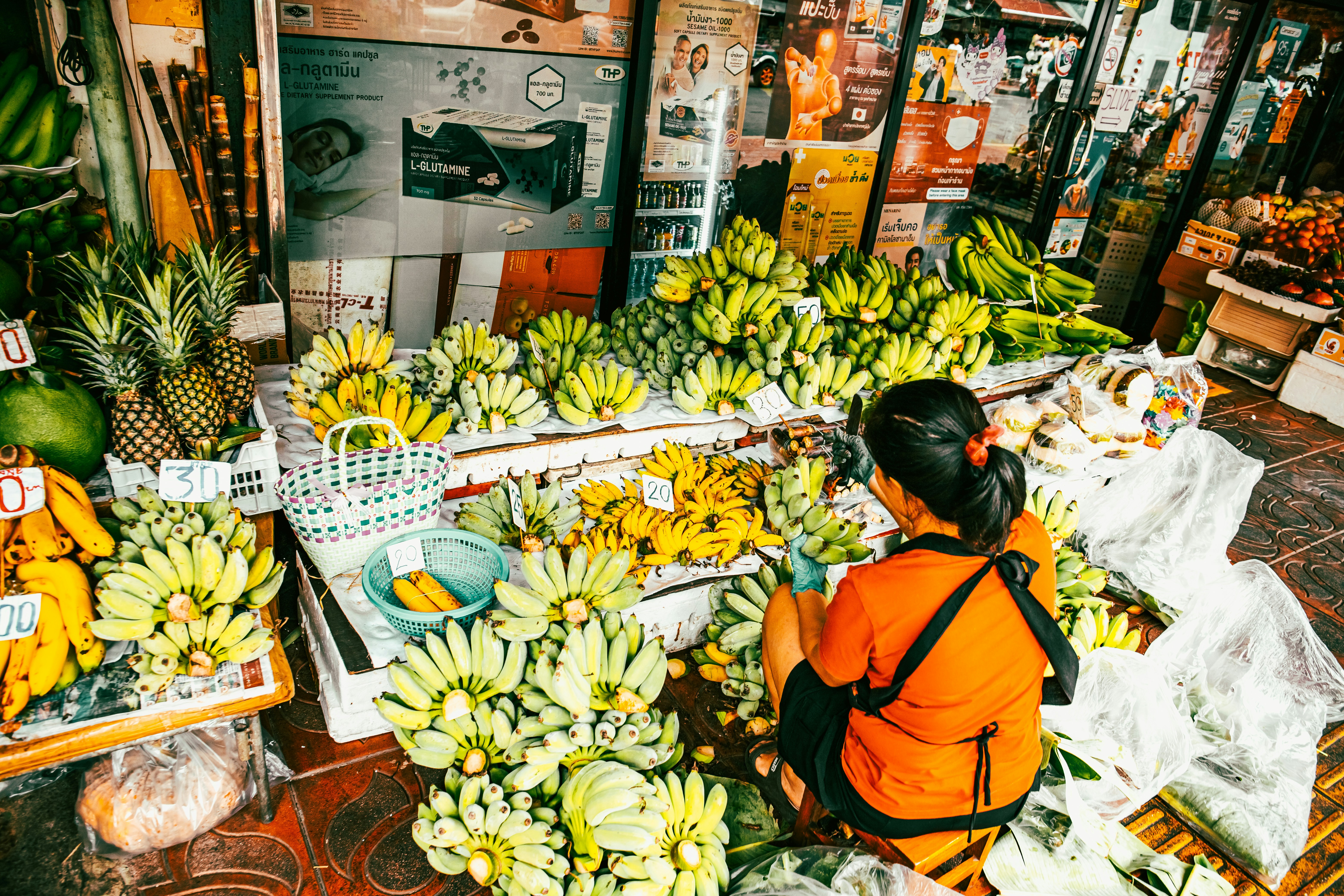 A Symphony of Yellow: The Banana Market Scene