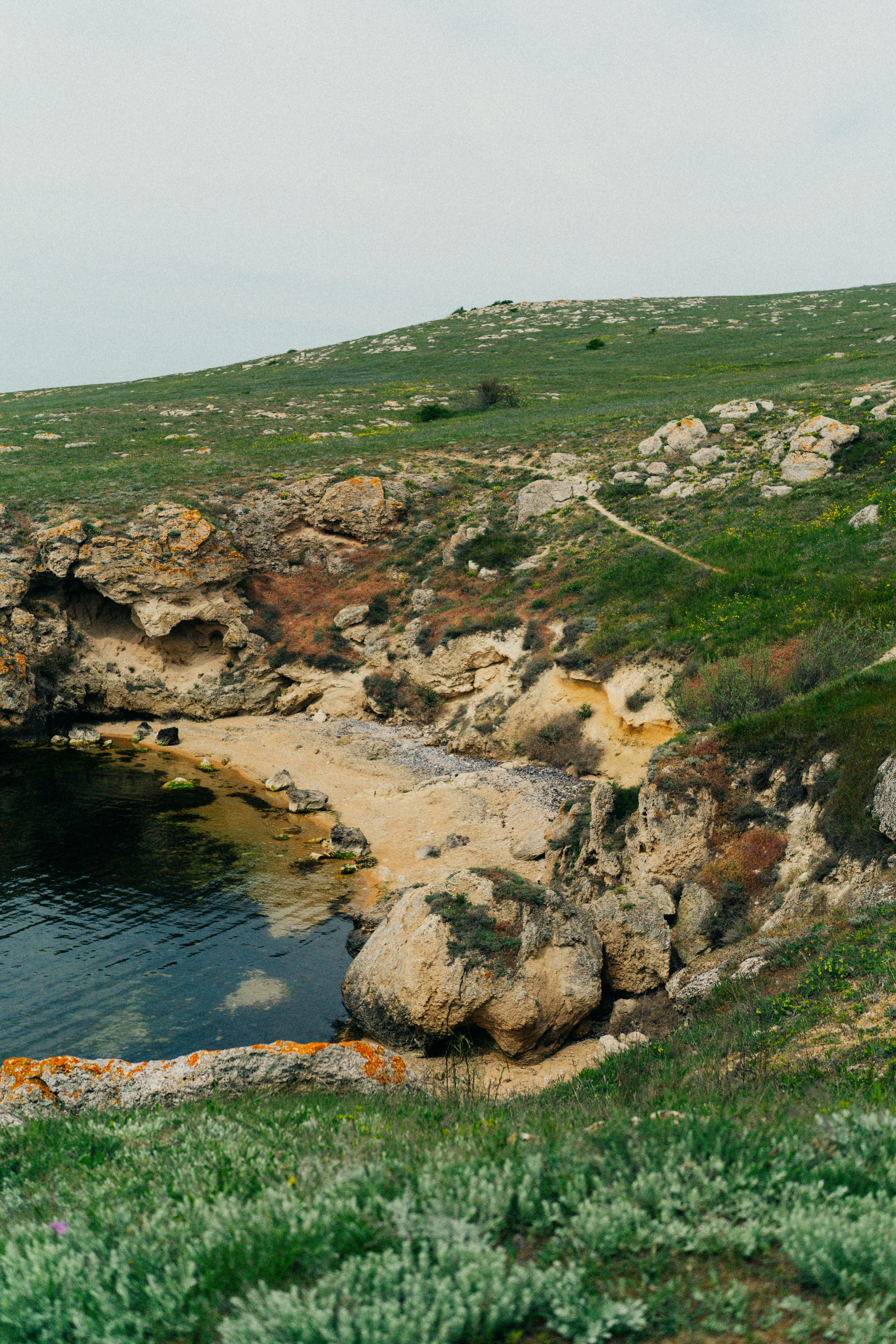 Serene Cove Embraced by Nature's Palette