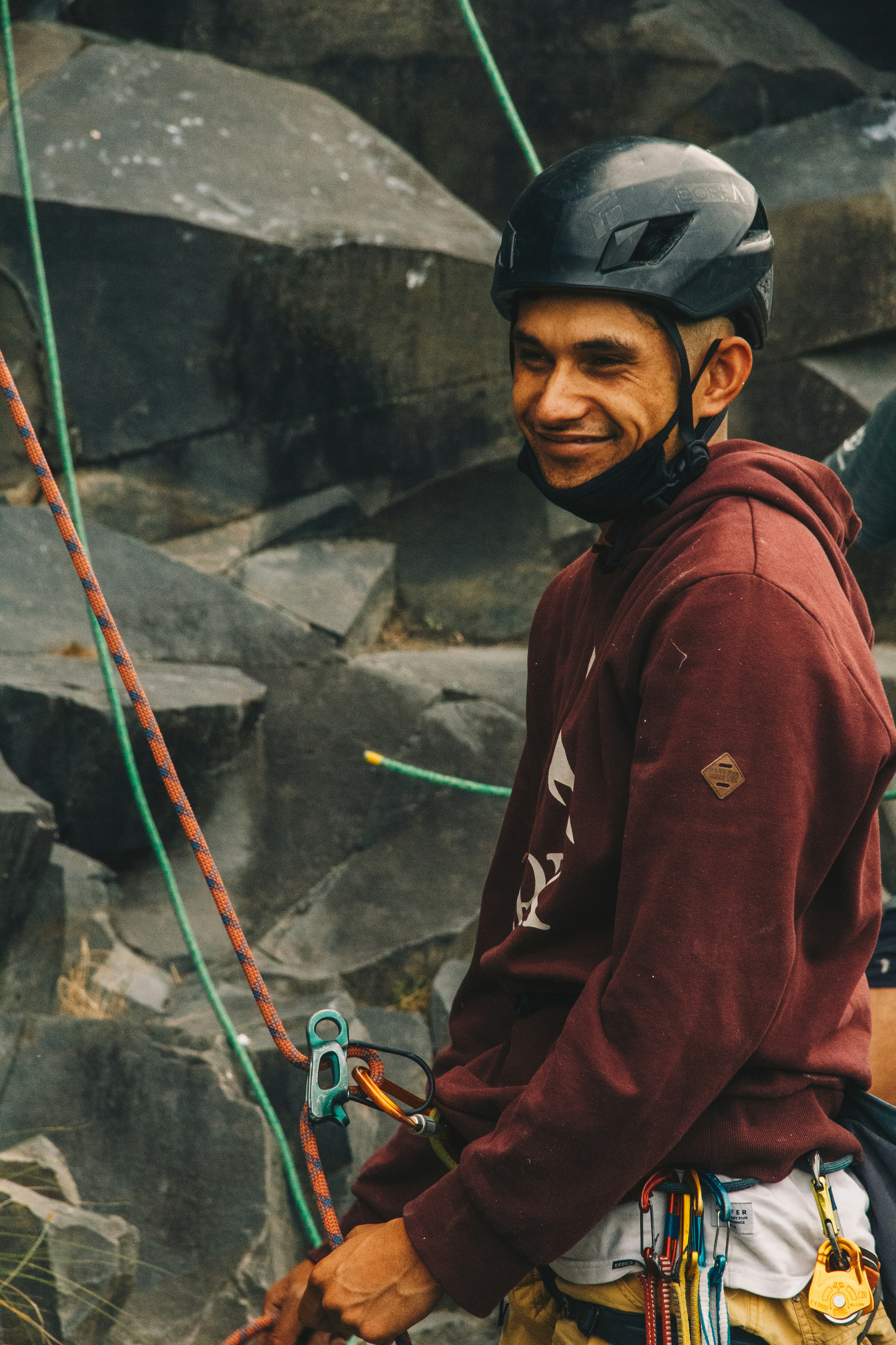 Harnessing Adventure: The Climber's Moment