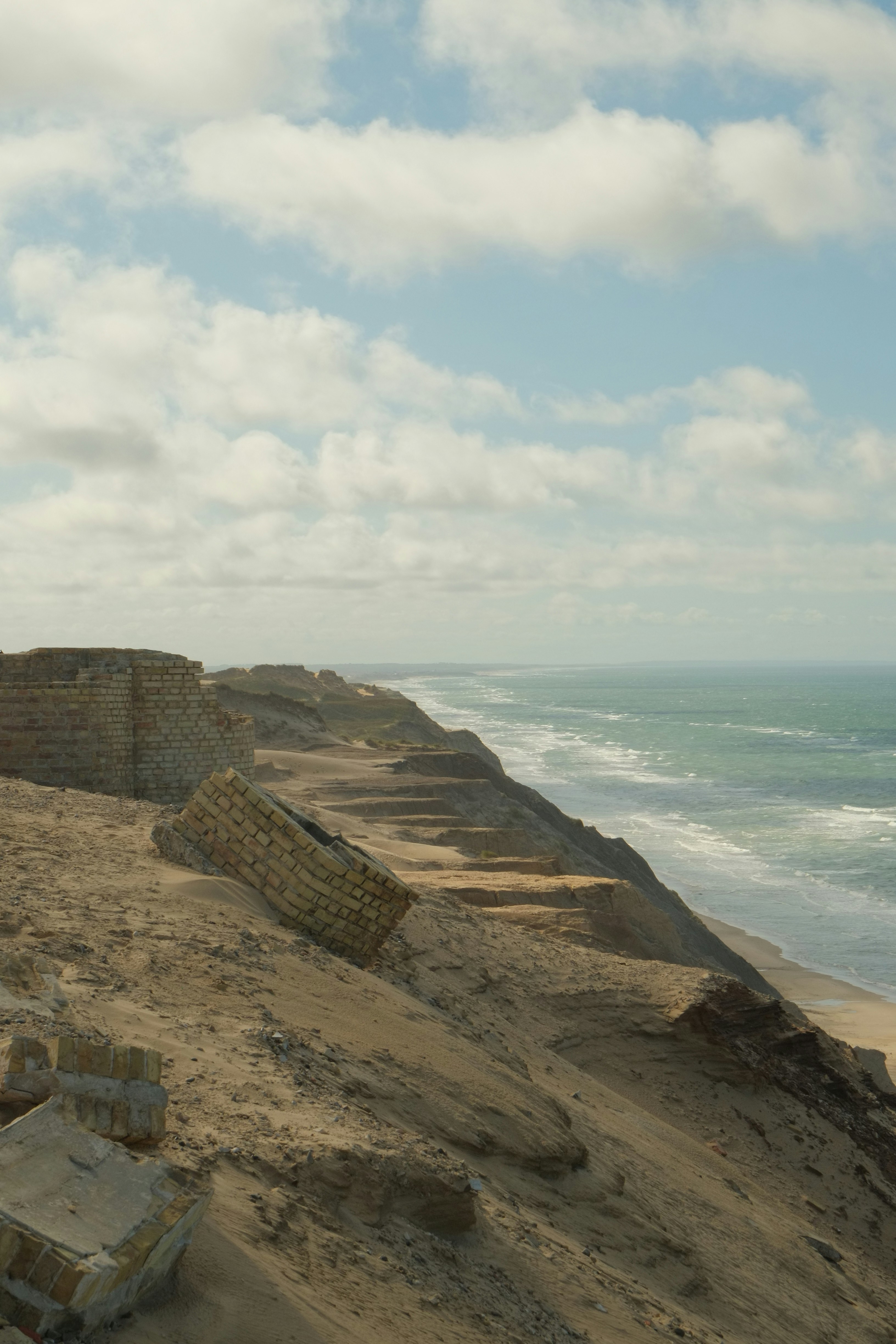 Erosion's Embrace: The Silent Battle of Land and Sea