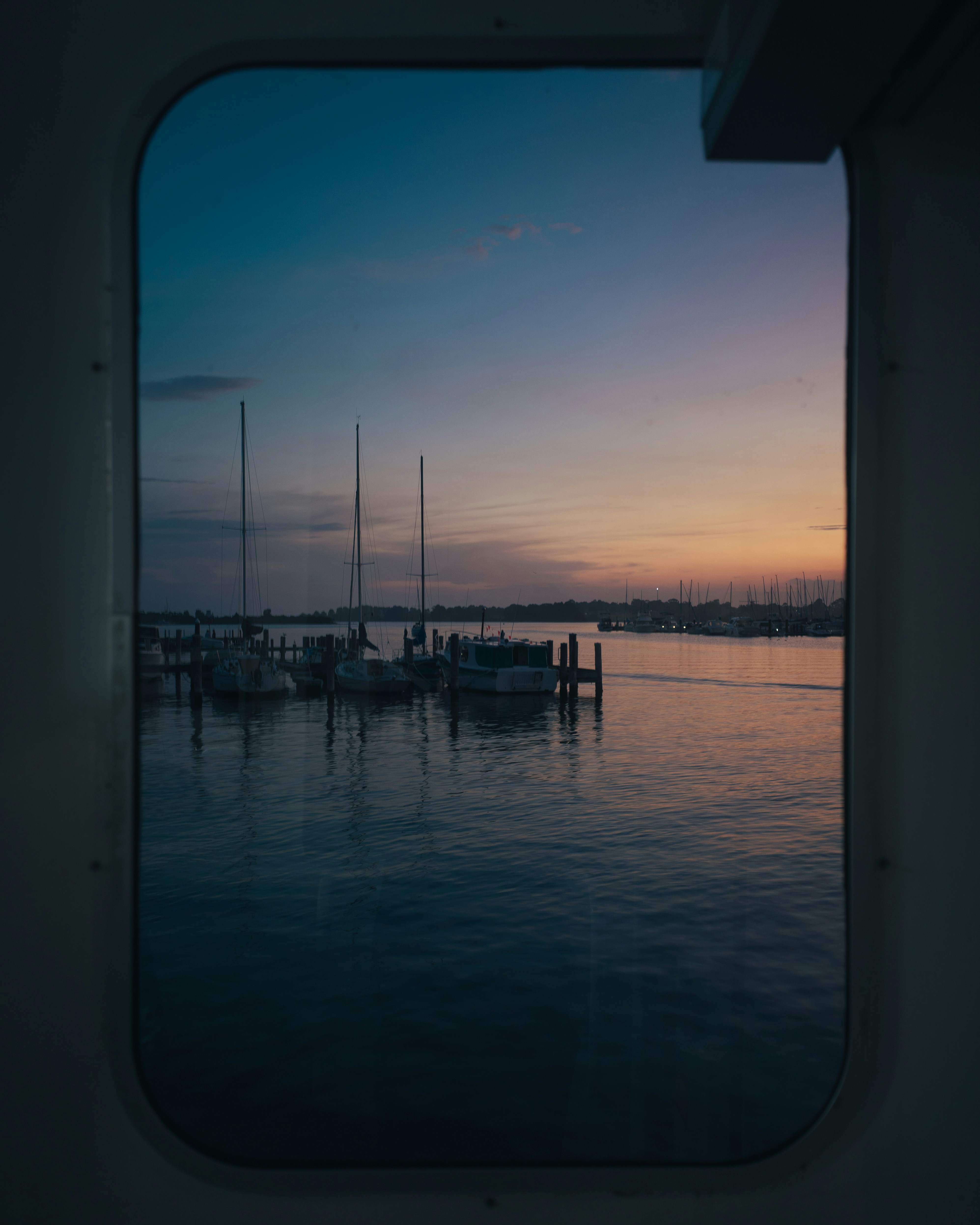 Serenity at Dusk: A Harbor's Embrace