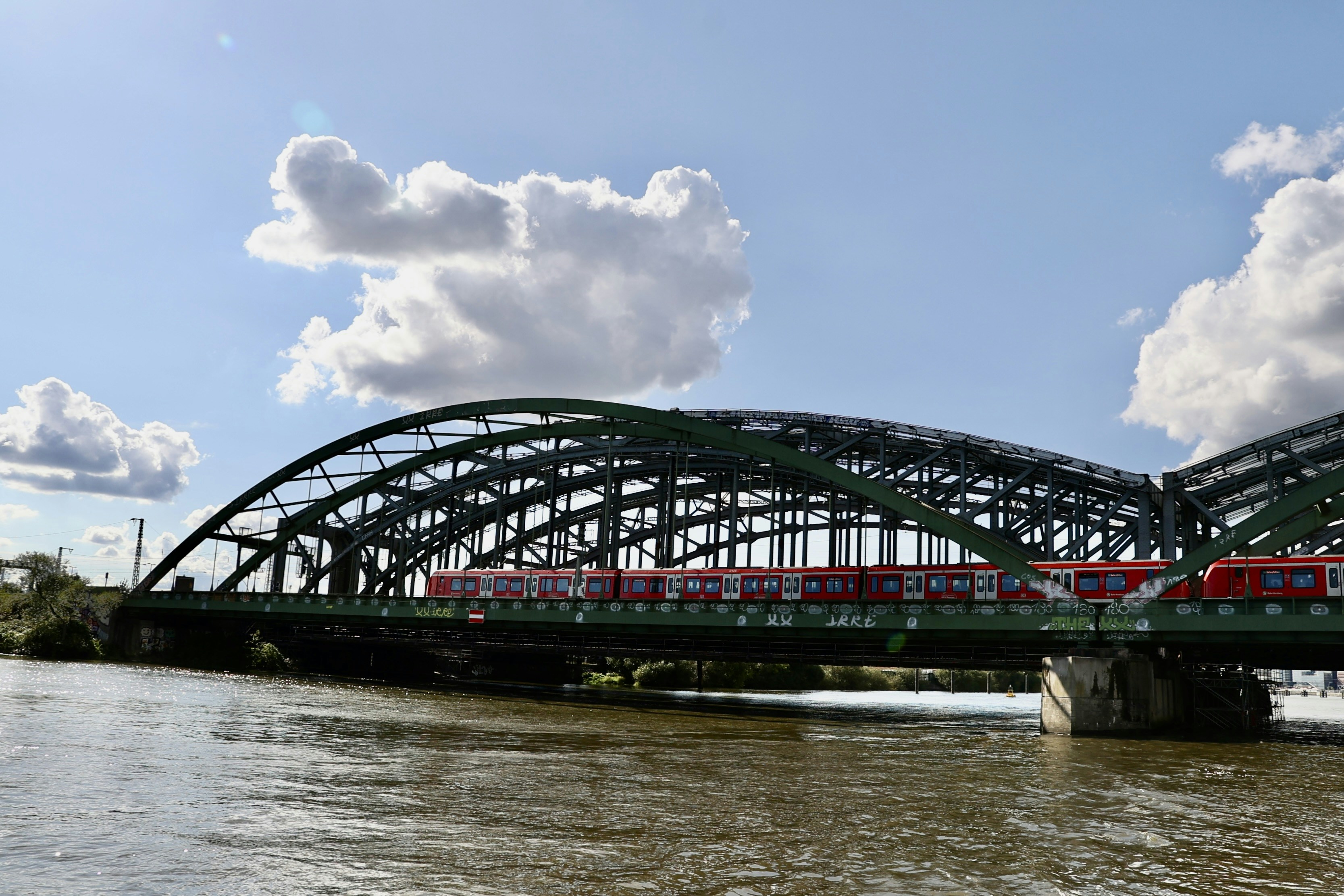 Urban Symphony: The Dance of Train and Bridge