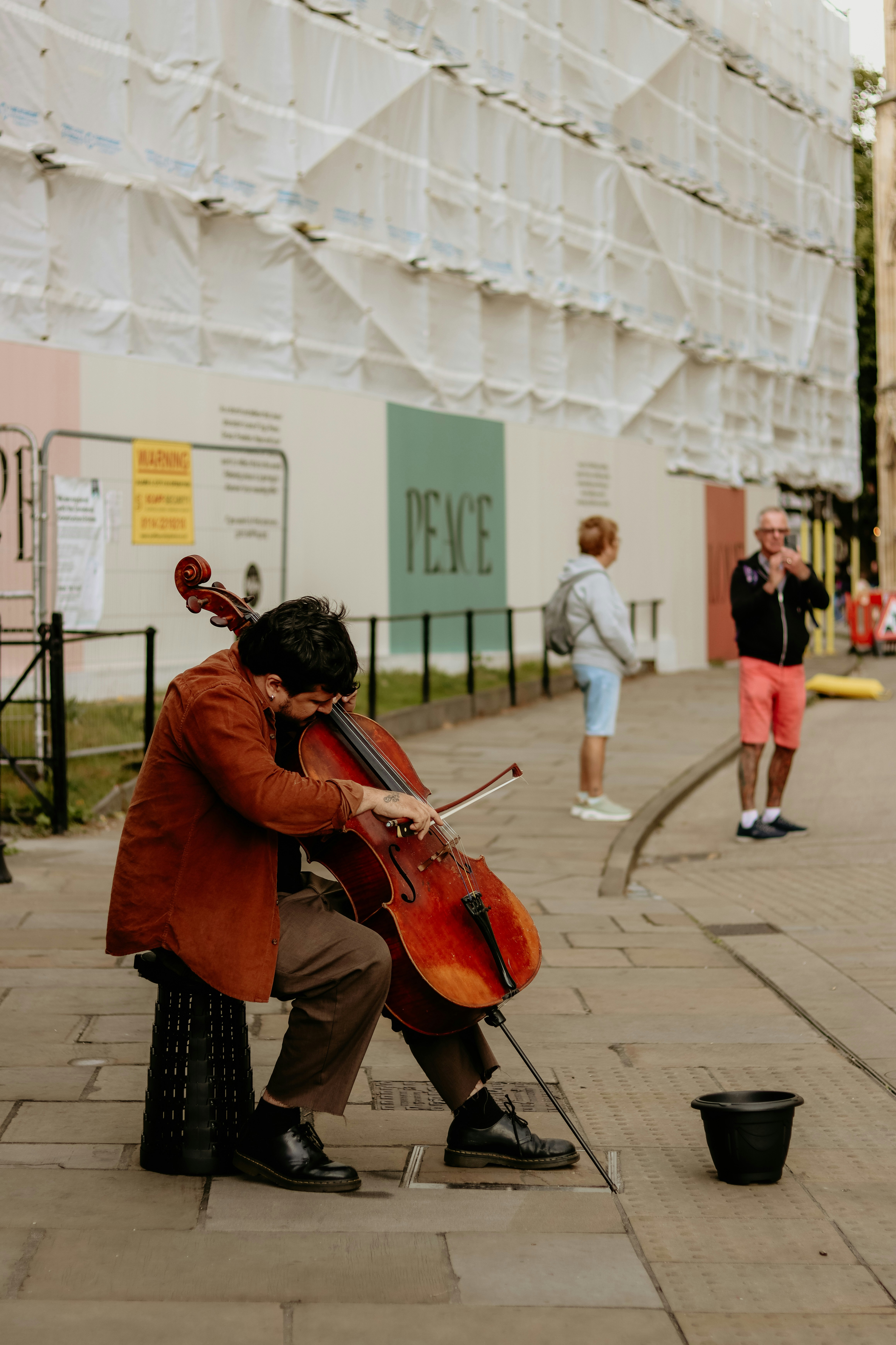 Melody Amidst Urban Canvas