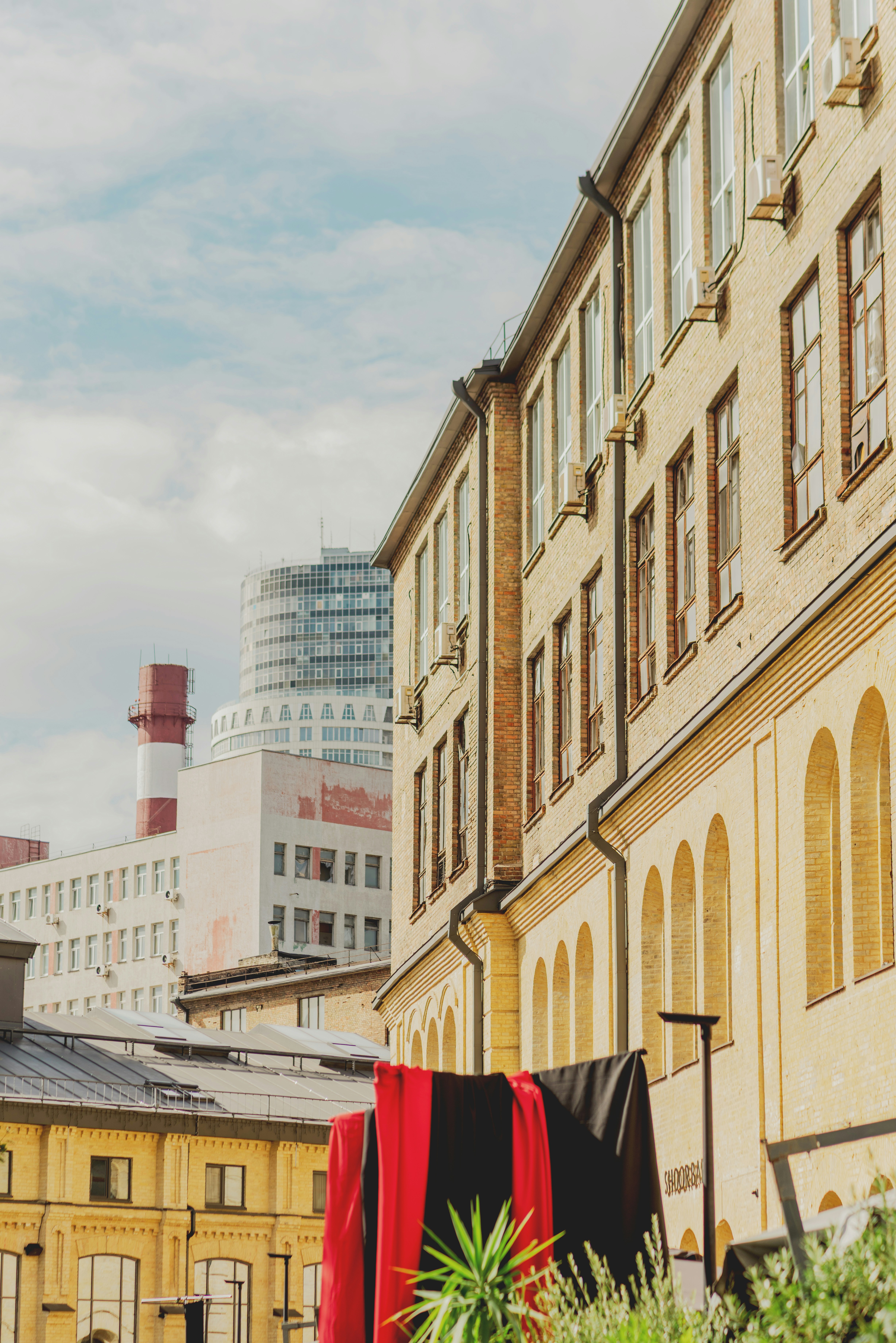 Urban Contrast: A Tapestry of History and Modernity