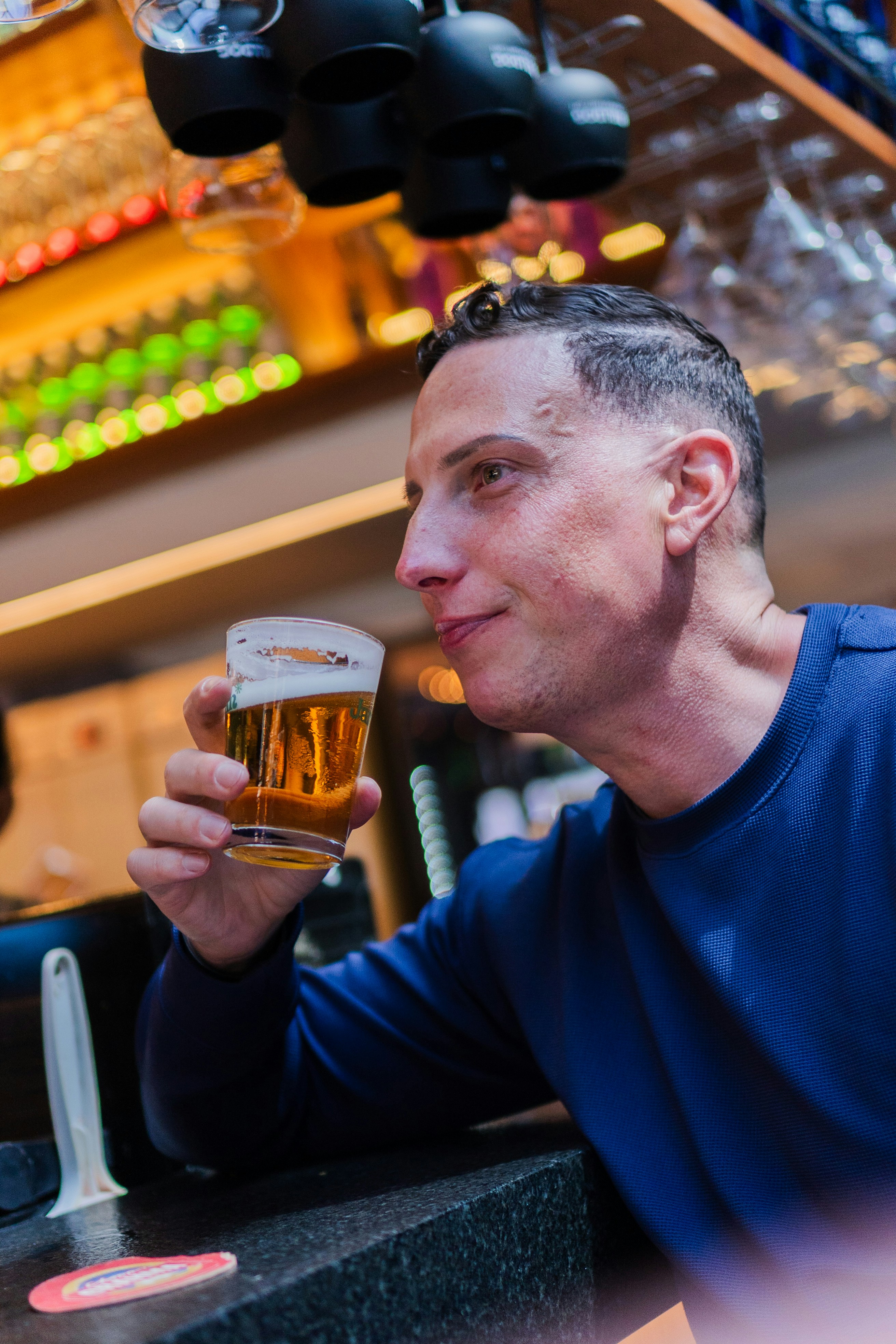 Cheers to Moments: A Toast at the Bar