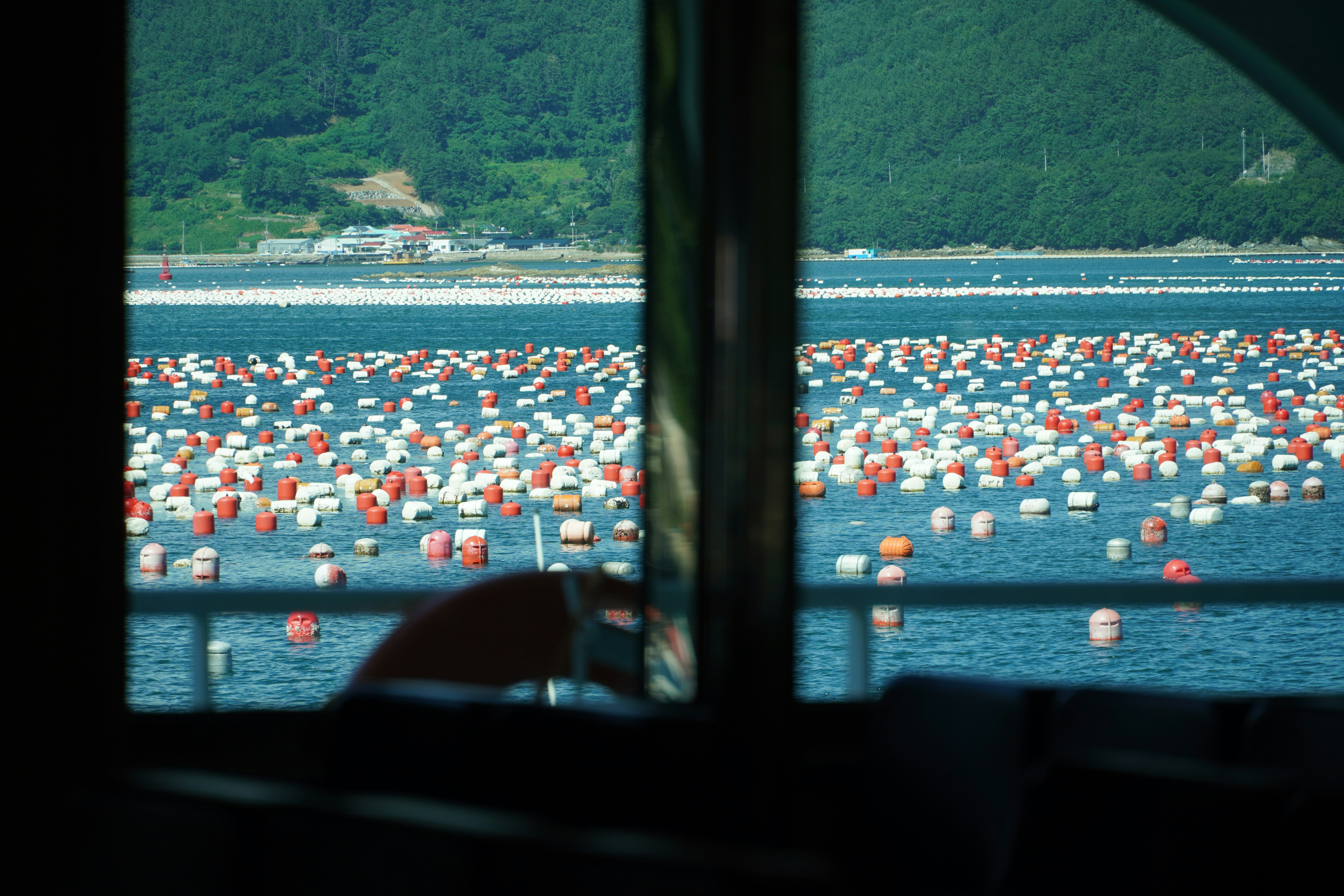 Buoy Symphony: A Colorful Maritime Mosaic