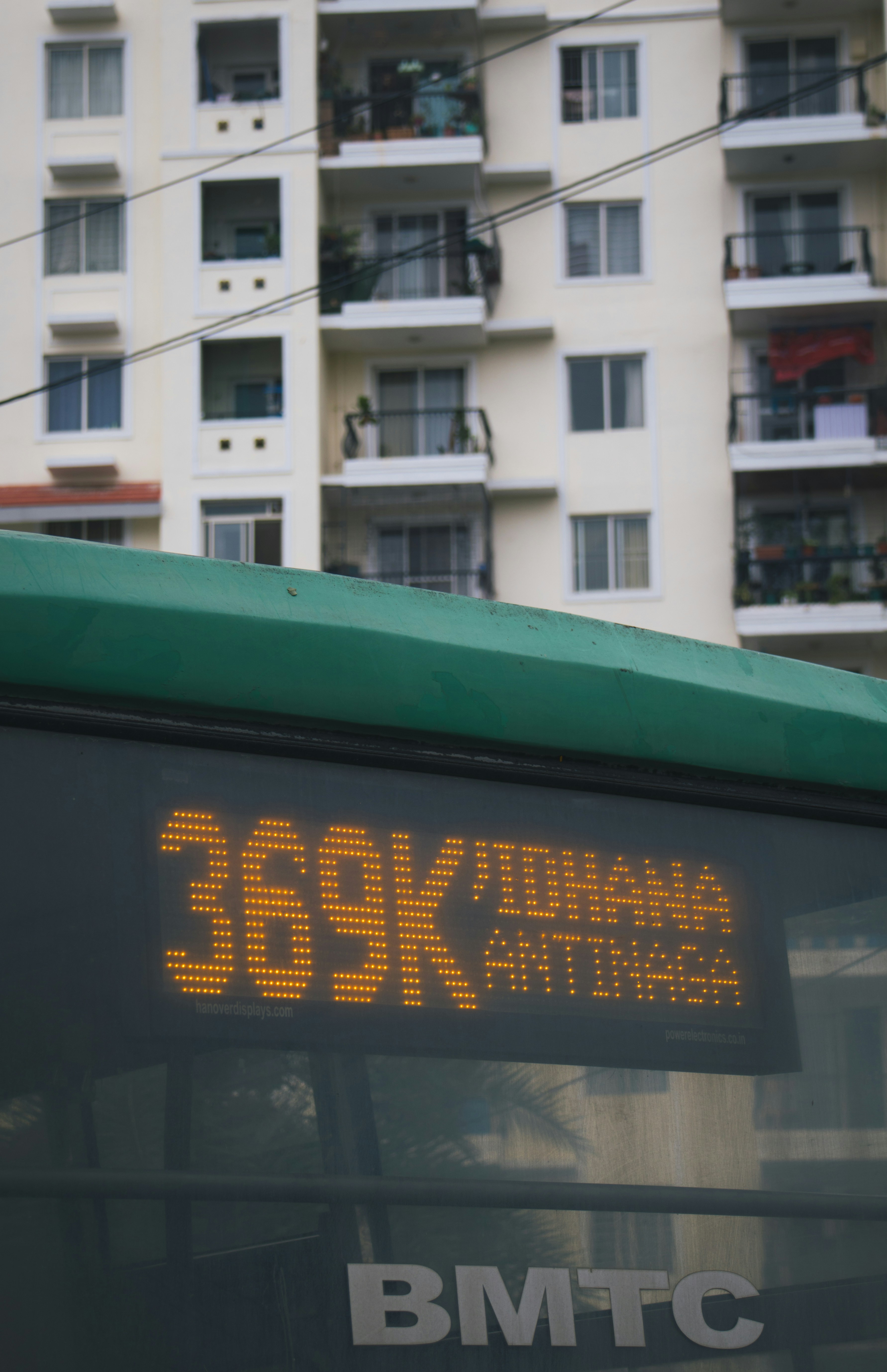 Bus display shows route number 369k and destination