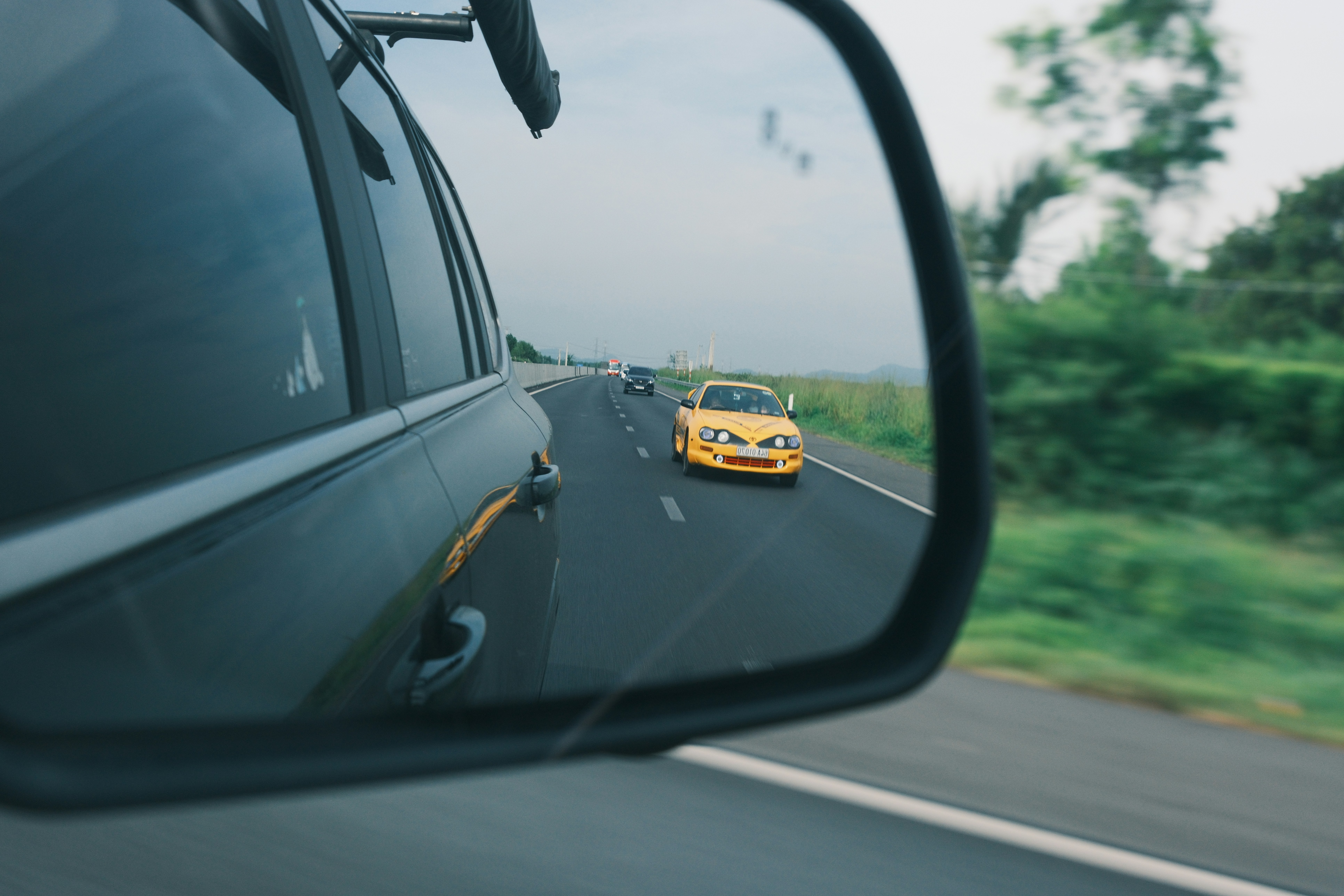 Reflections of Motion: A Journey in Yellow