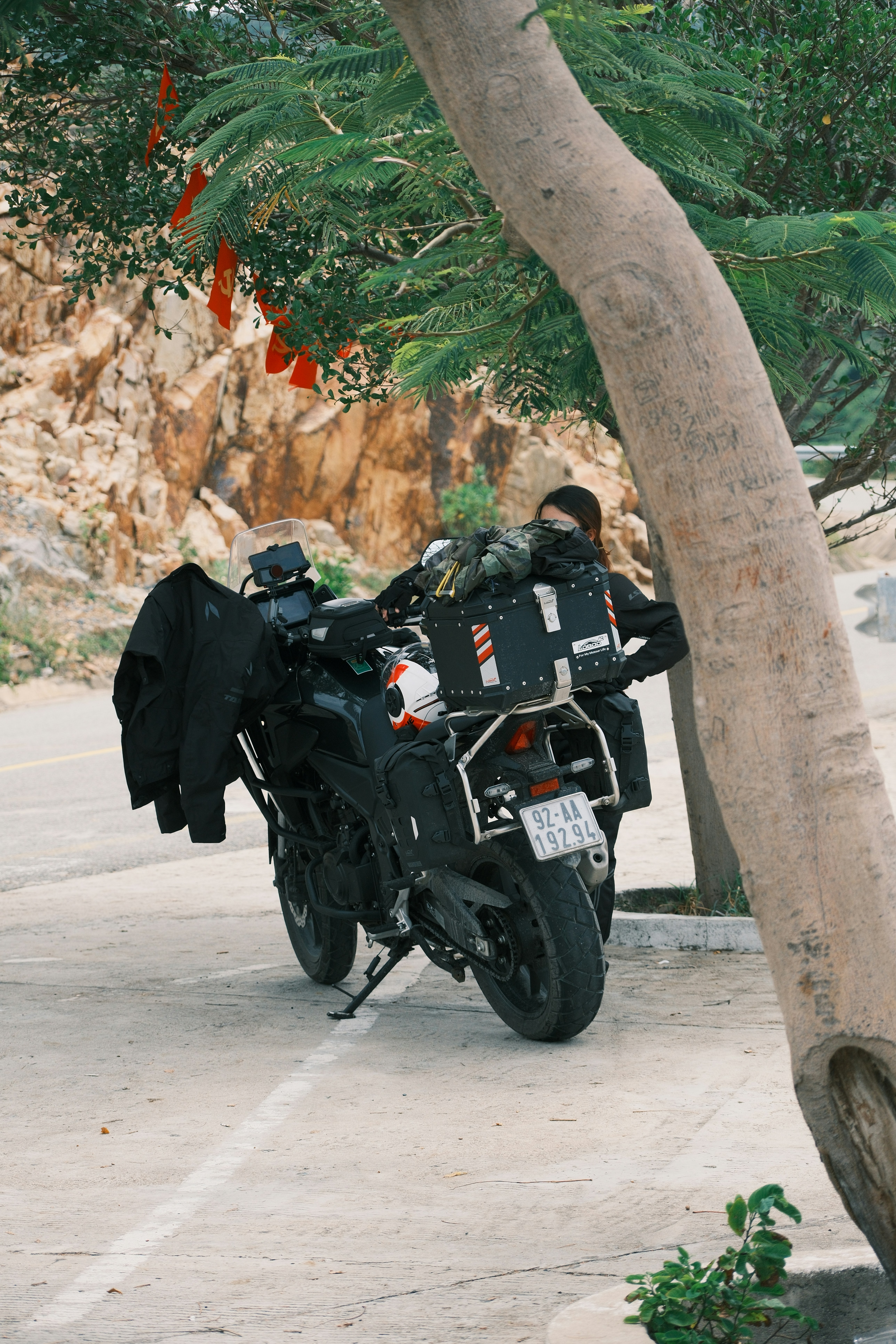 Journey's Pause: A Rider's Reflection