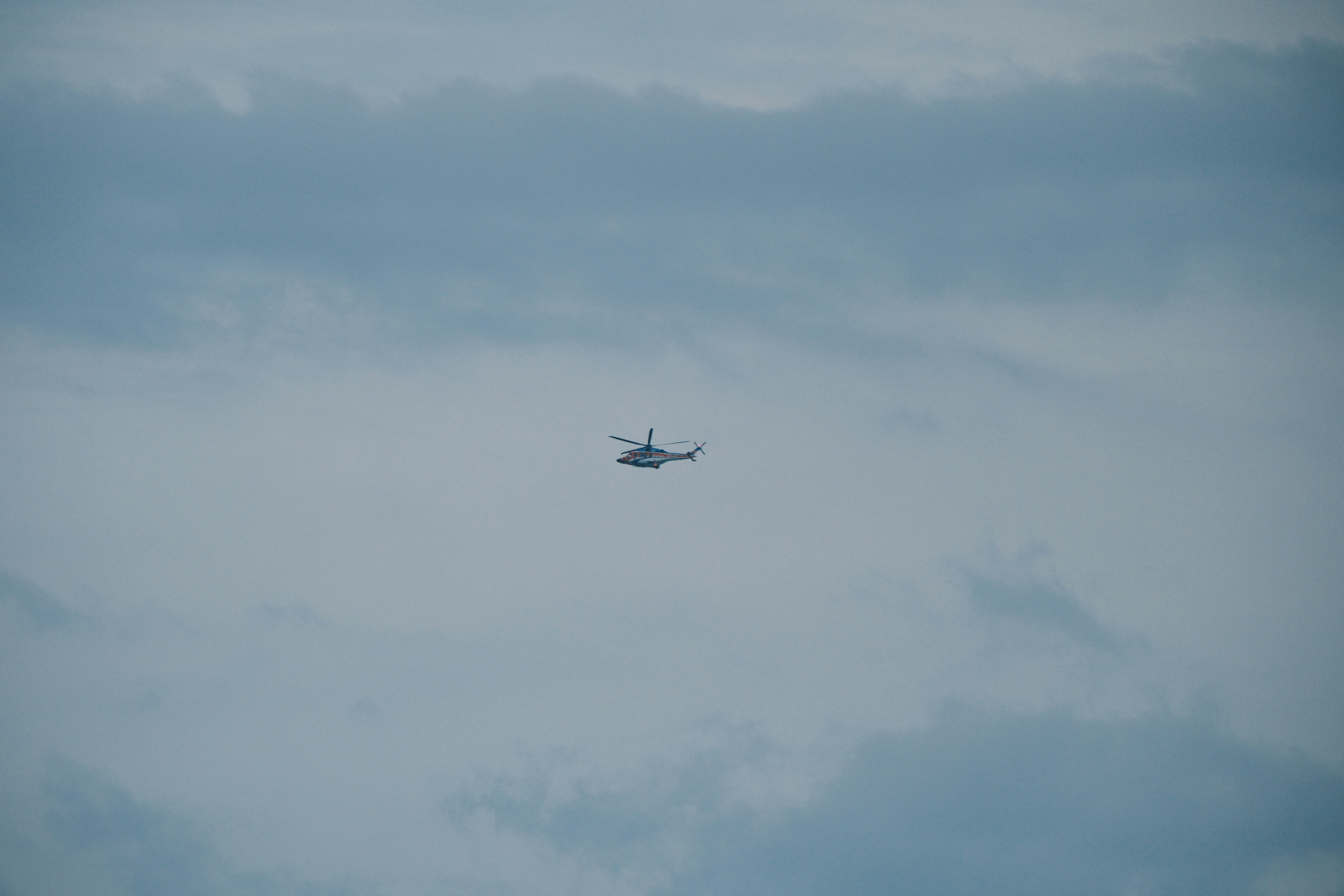 Aerial Sentinel: The Helicopter's Watchful Journey
