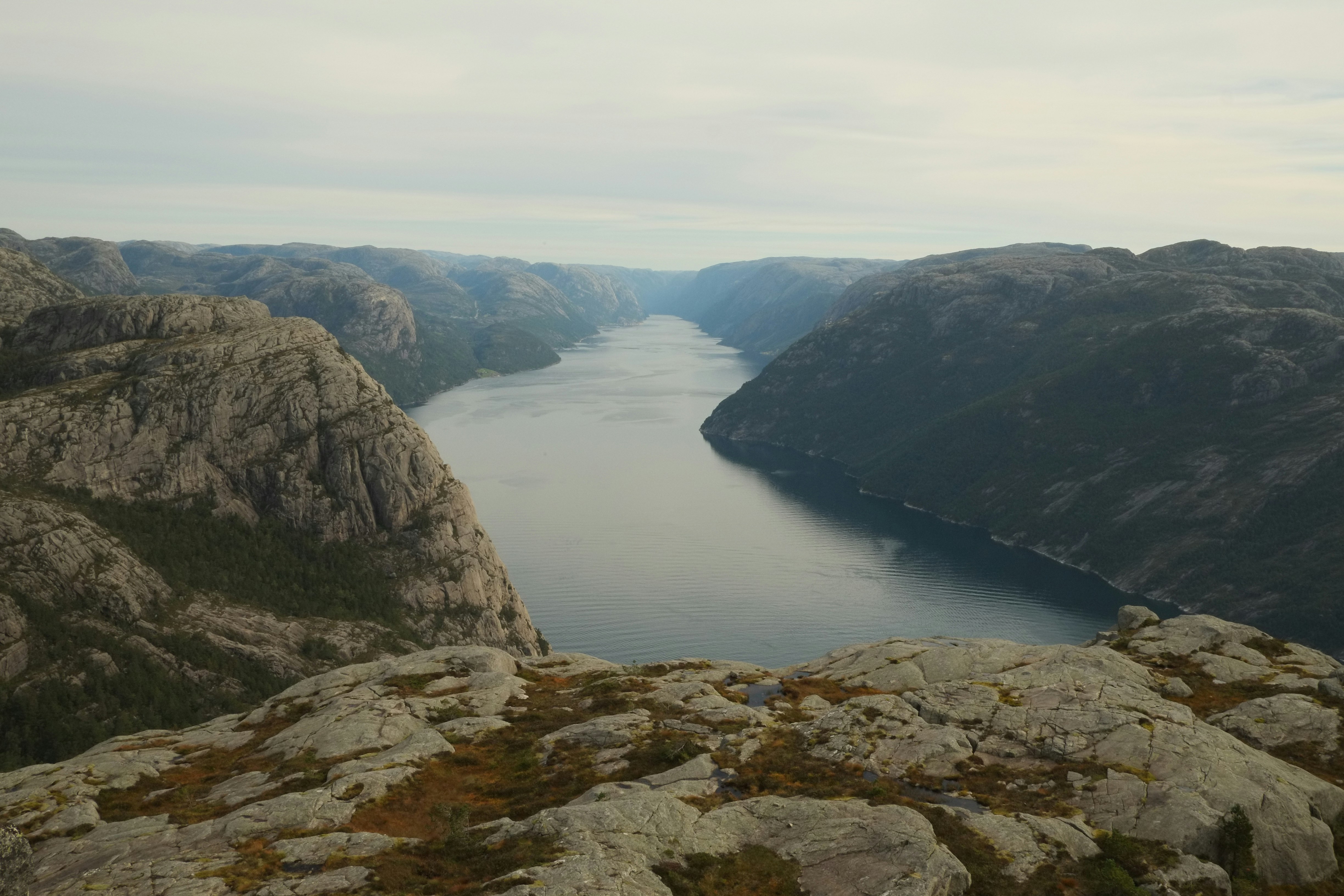 Edge of the Fjord: Cliffside Overlook into a Velvet Canyon