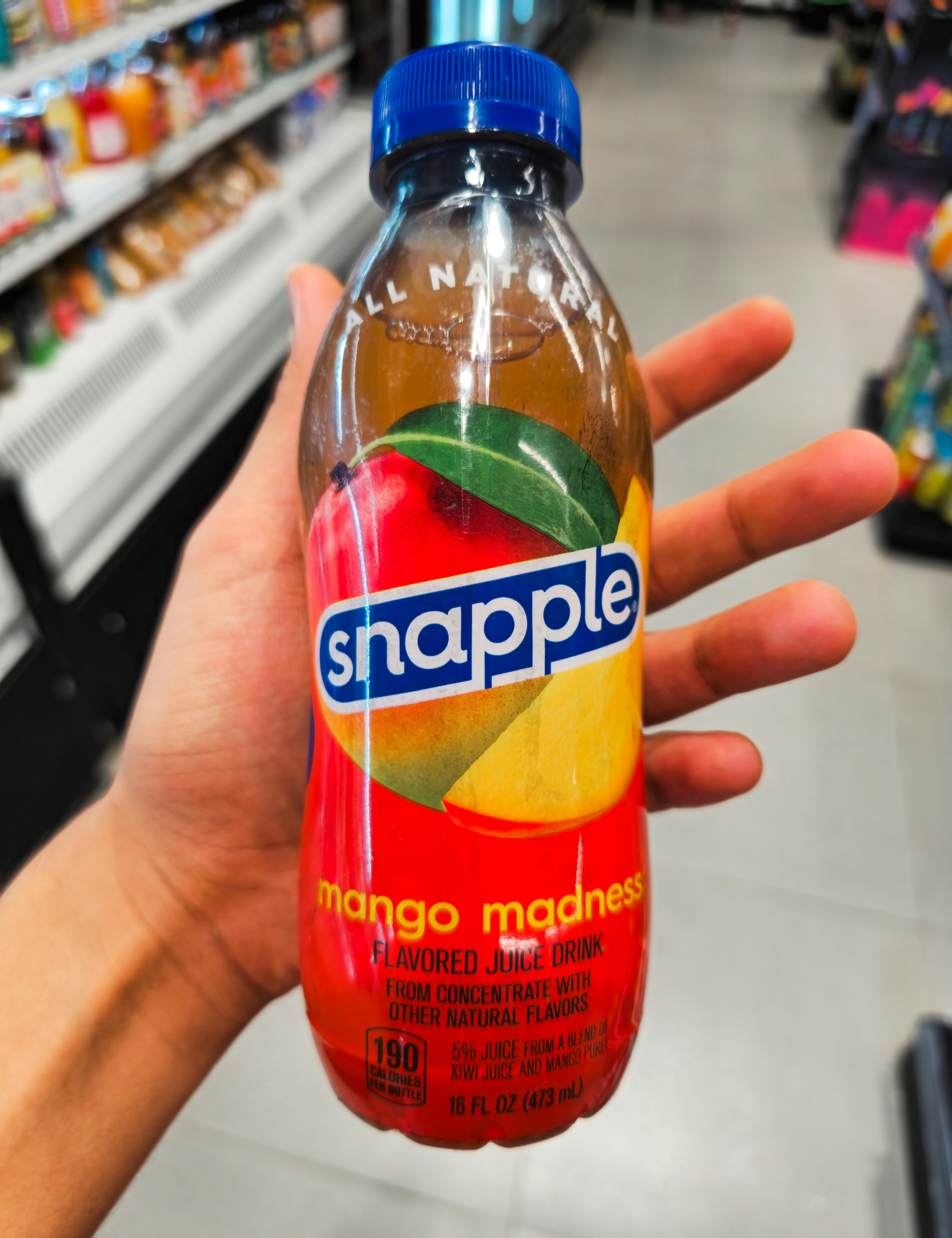 Tropical Refreshment in Hand