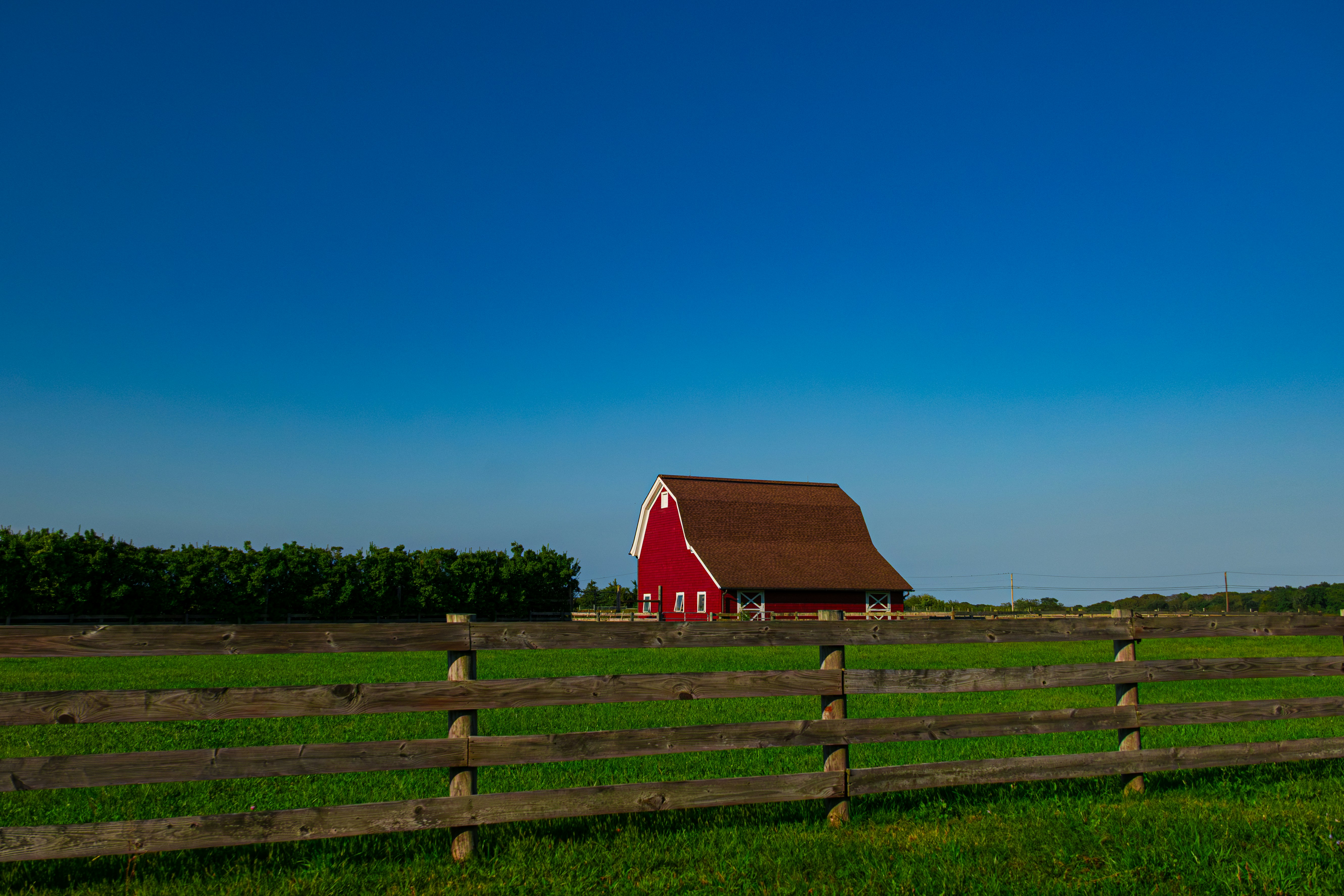 Rustic Charm Under a Clear Sky