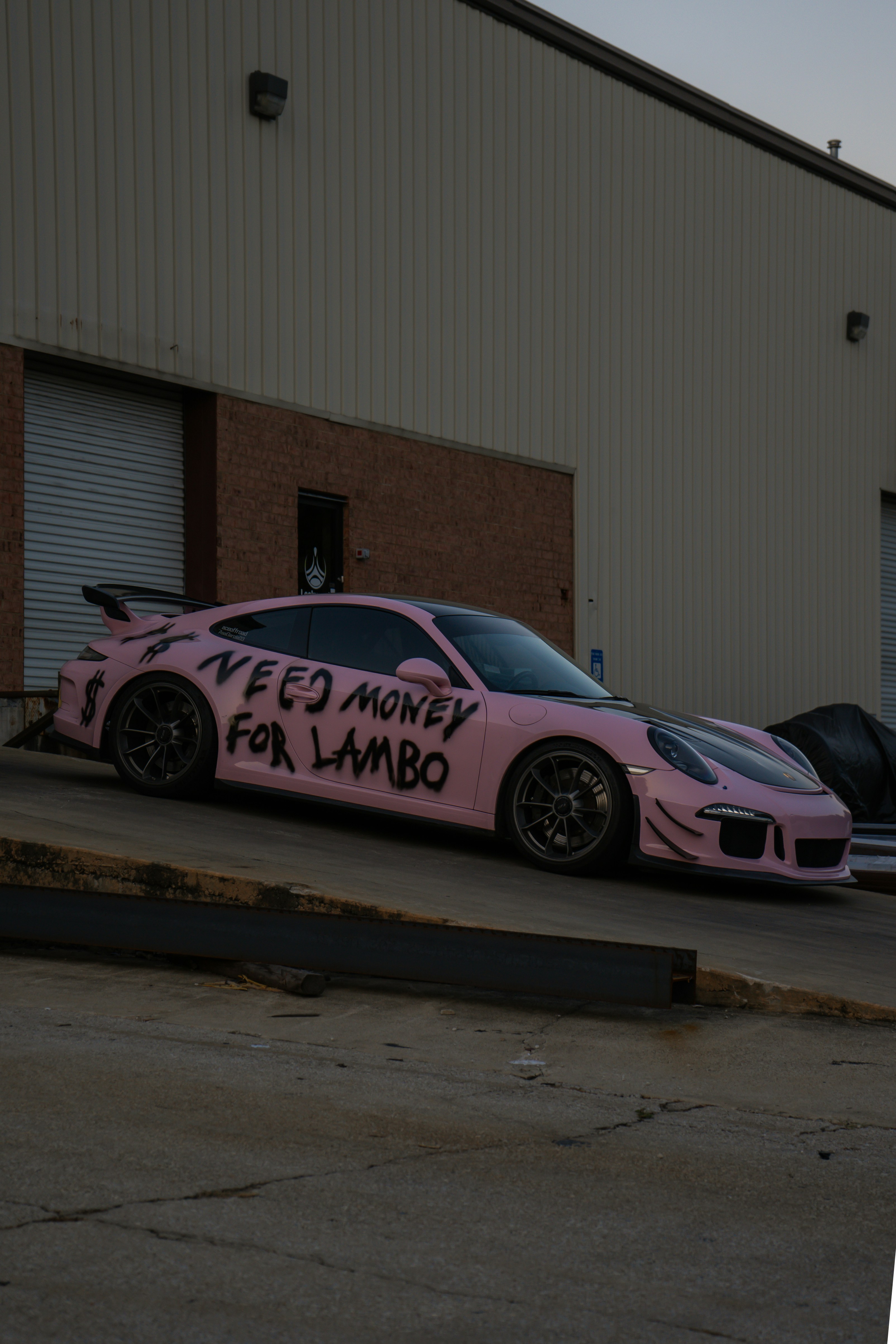 The Pink Plea: A Porsche's Humorous Hustle