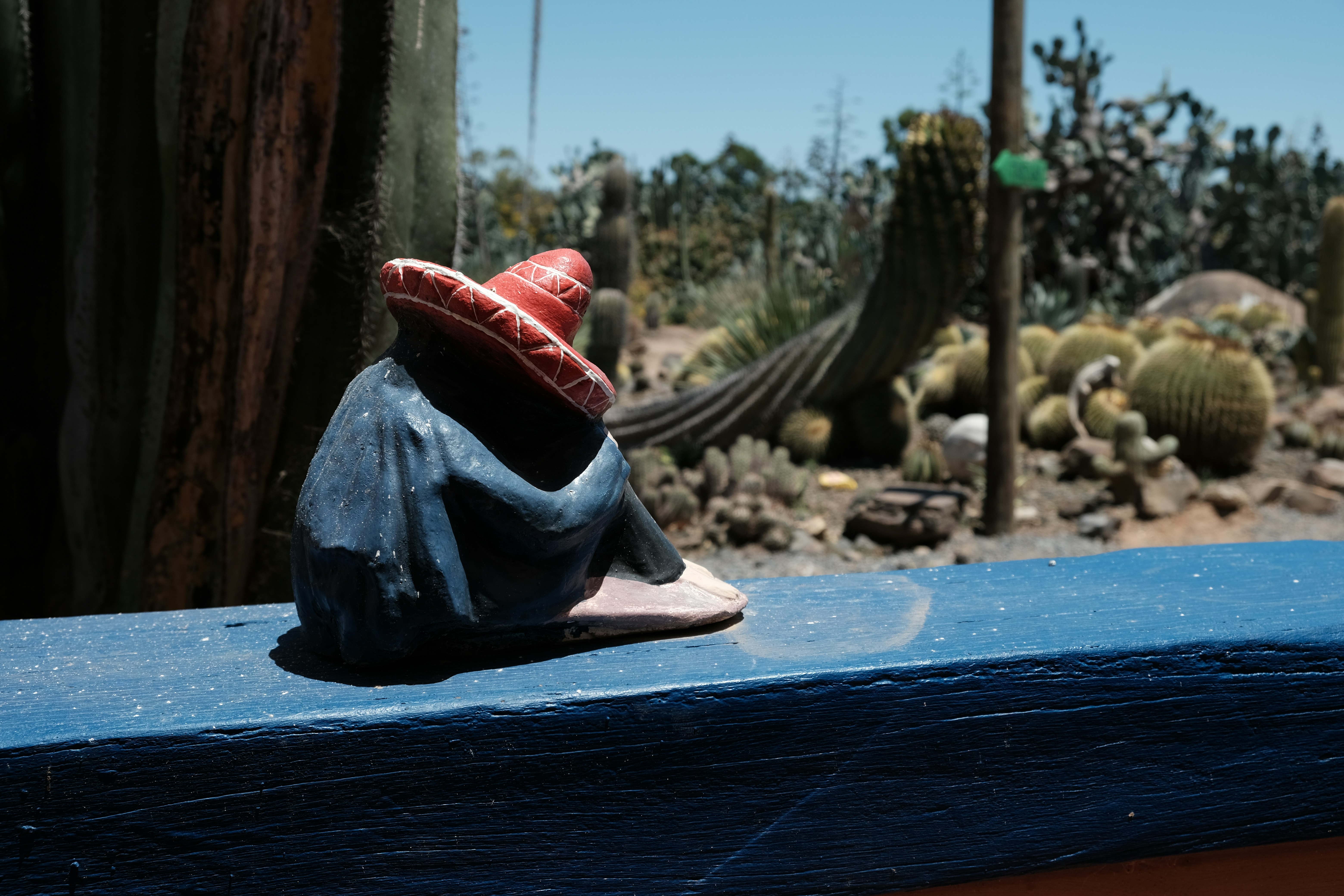 Cactus Garden Sentinel: A Playful Ceramic Figure
