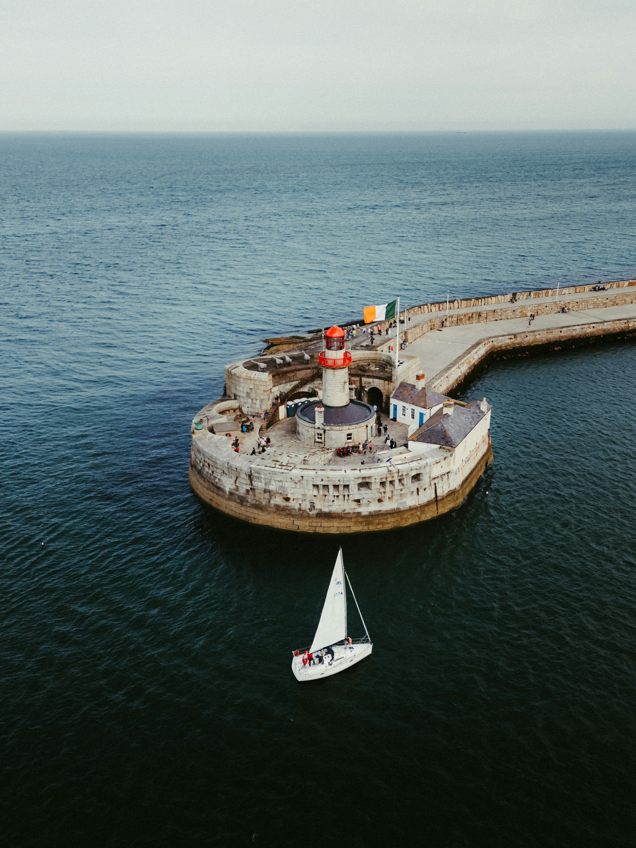 Harbor Sentinel: A Lighthouse's Embrace