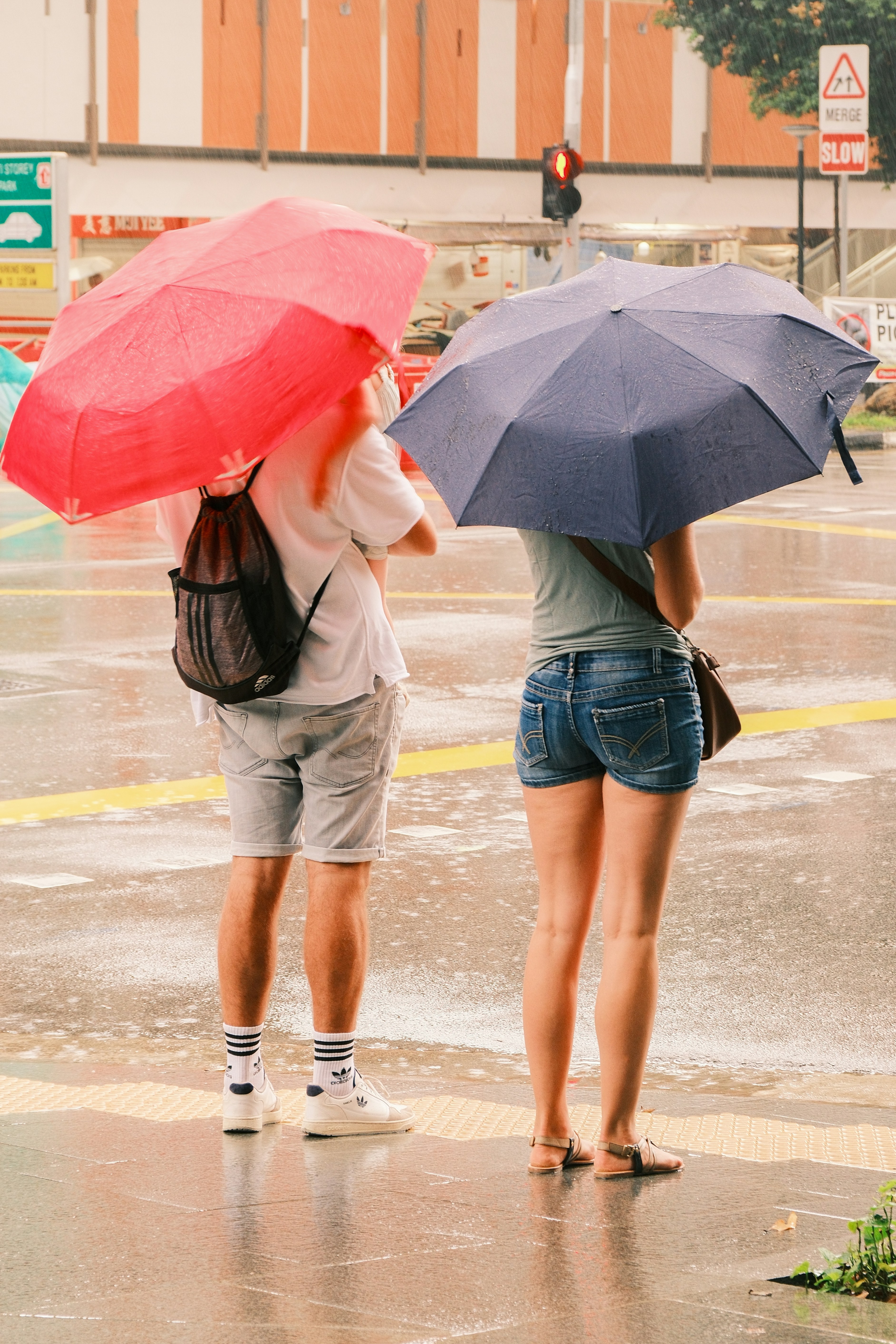 Sheltered Moments in the Rain