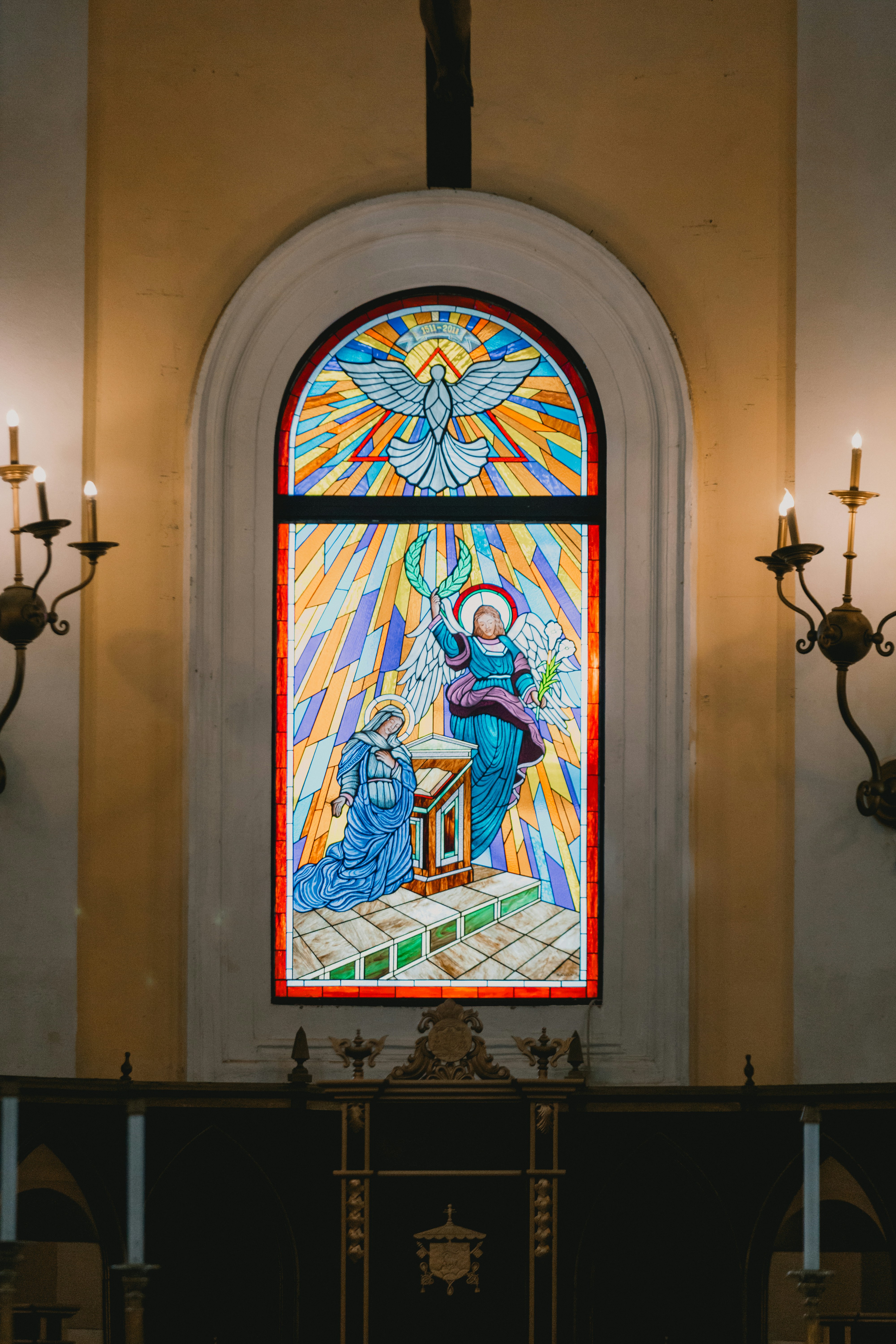 Celestial Harmony in Stained Glass