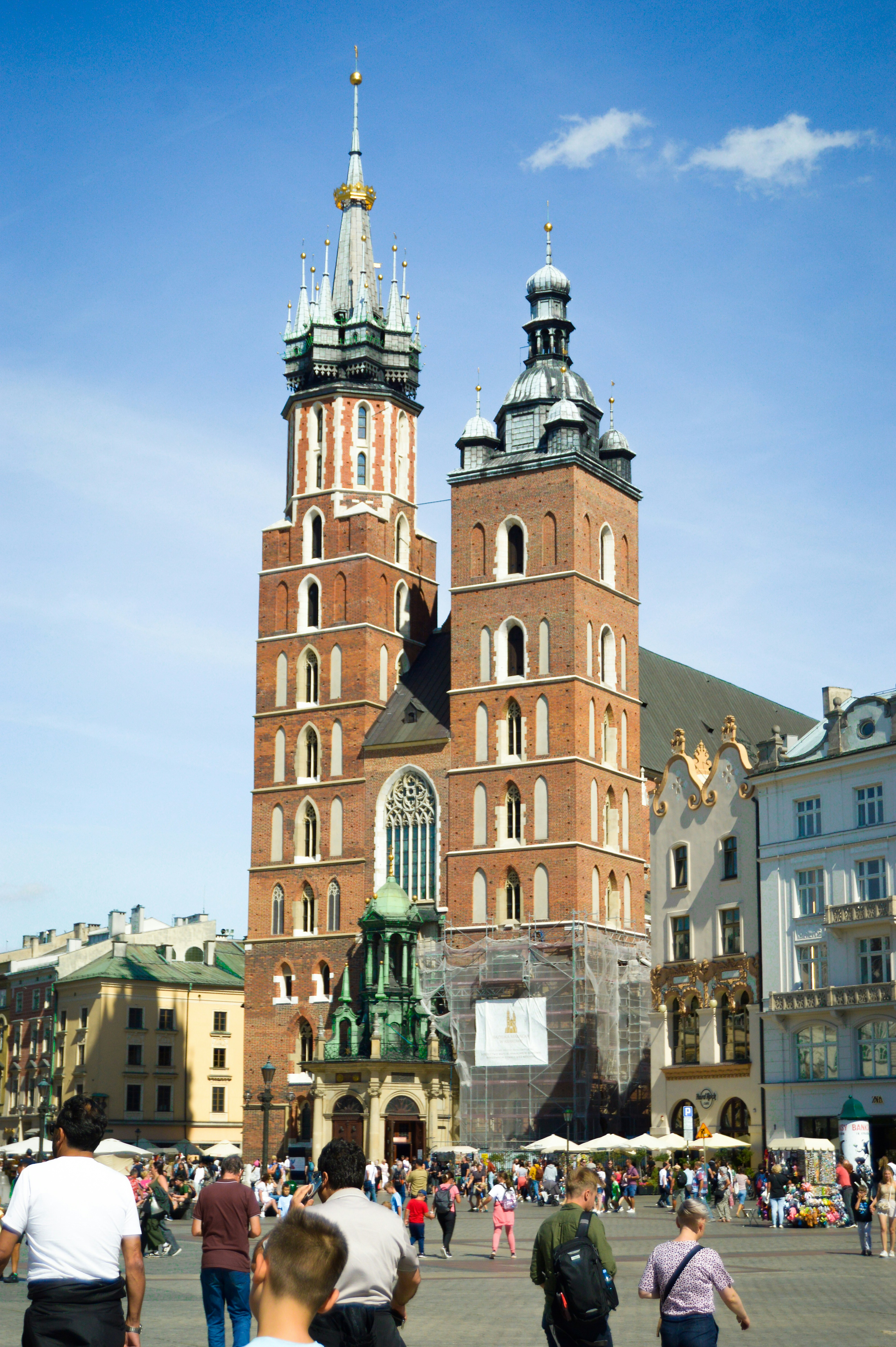St. mary's basilica in krakow's main market square