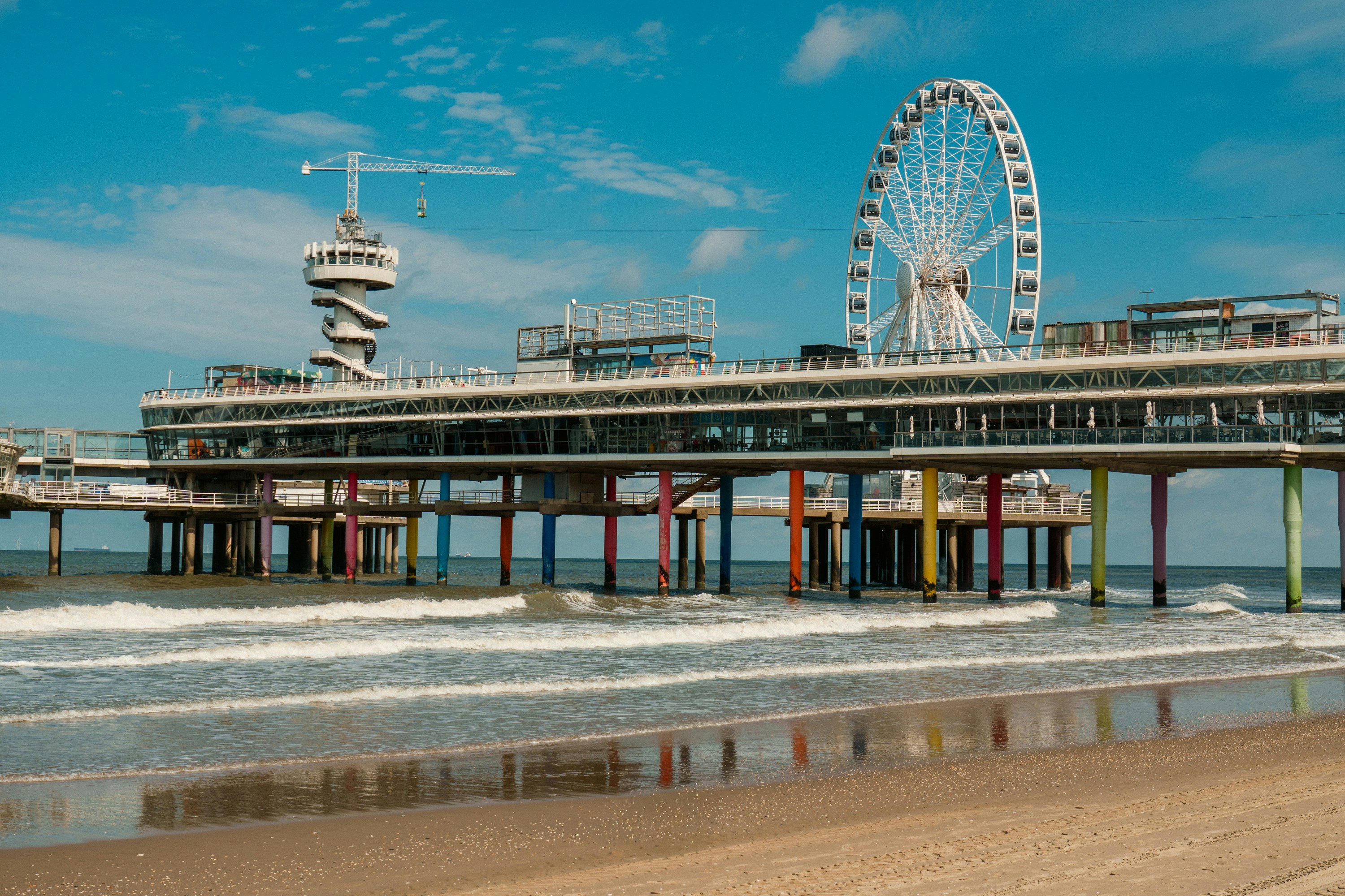 Coastal Amusement: A Pier's Vibrant Embrace
