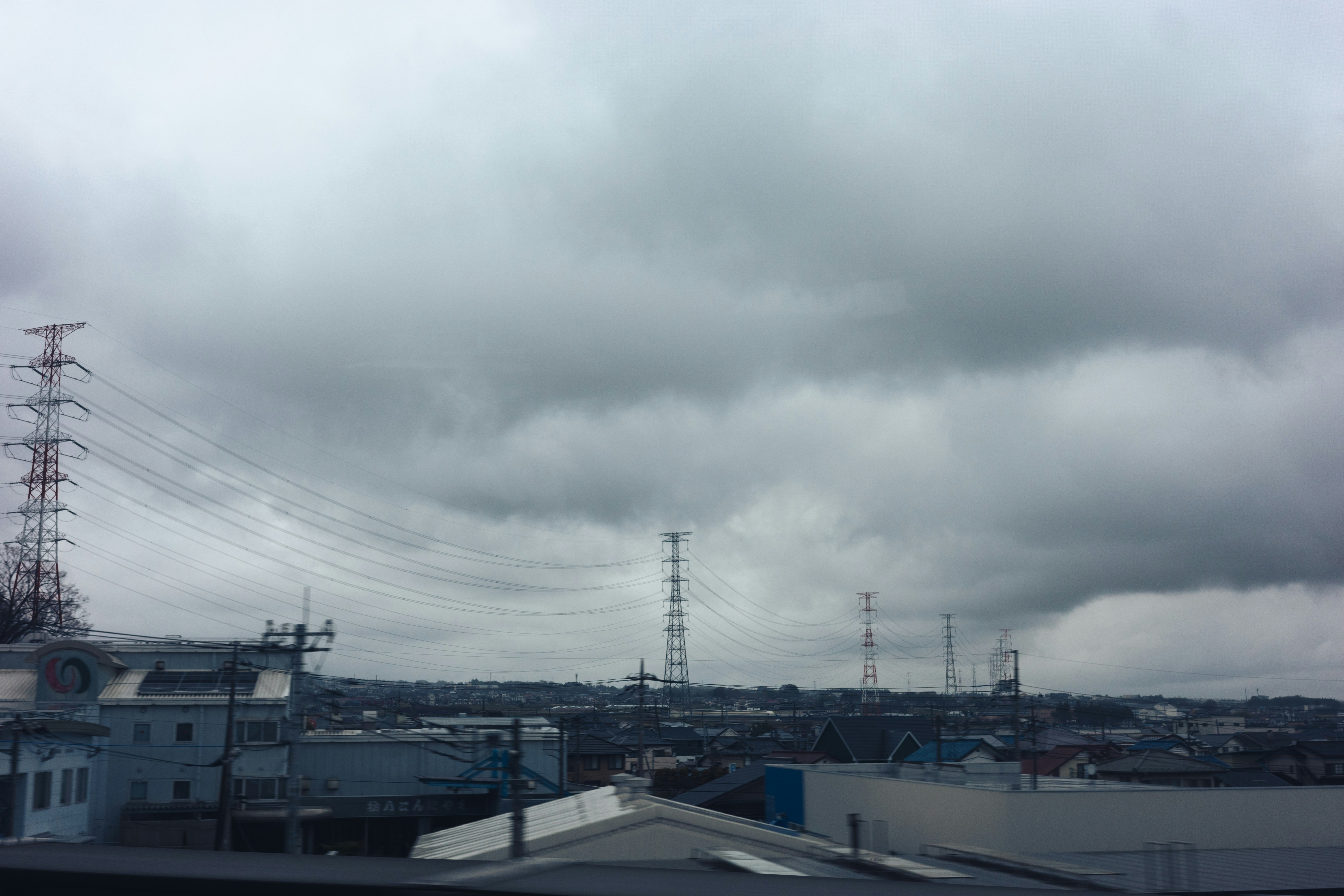 Urban Symphony Under Cloudy Skies