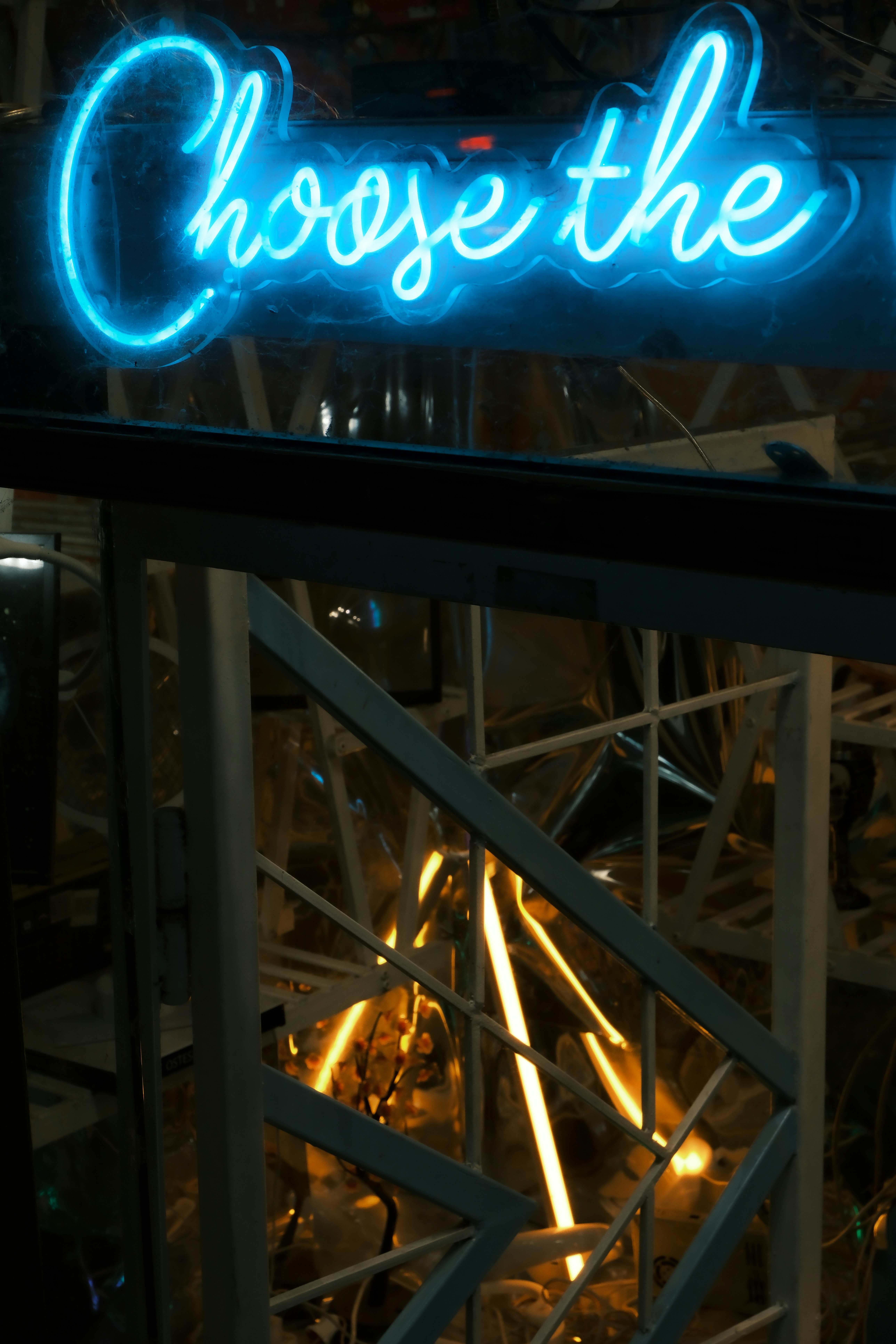 Neon Whispers of Choice
