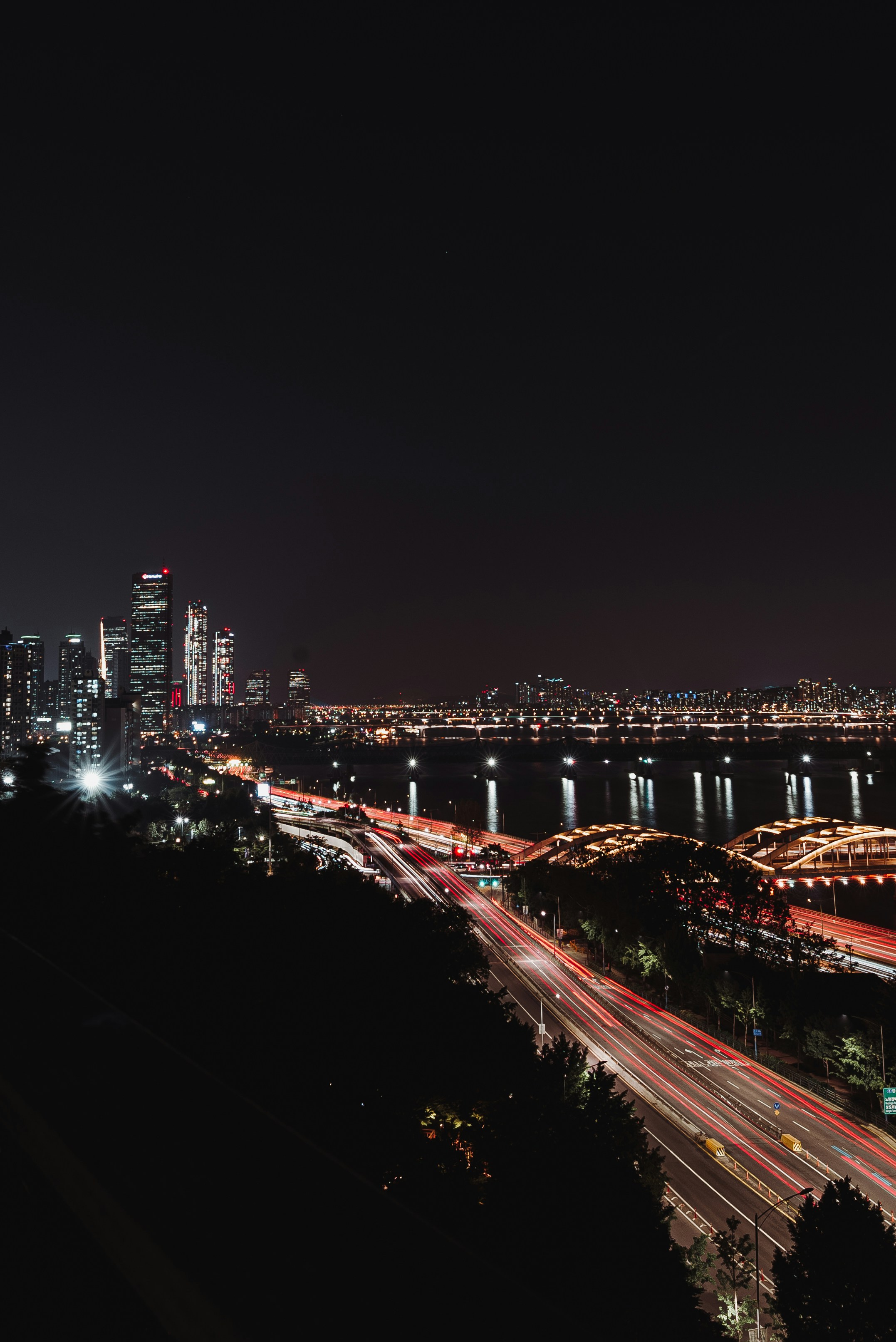 Urban Nightscape: A Symphony of Light and Motion