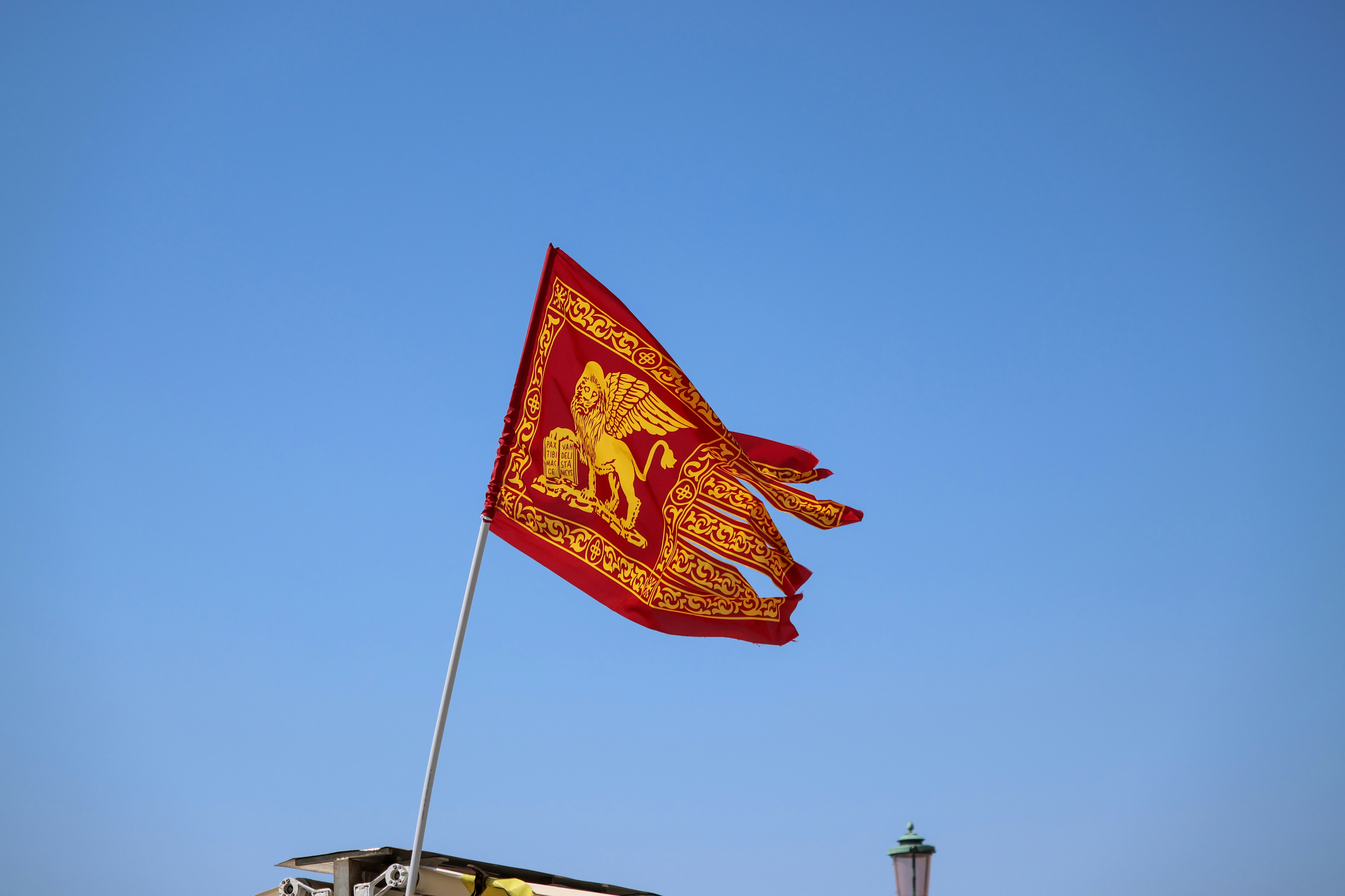 Emblem of Heritage: The Regal Flag in Motion