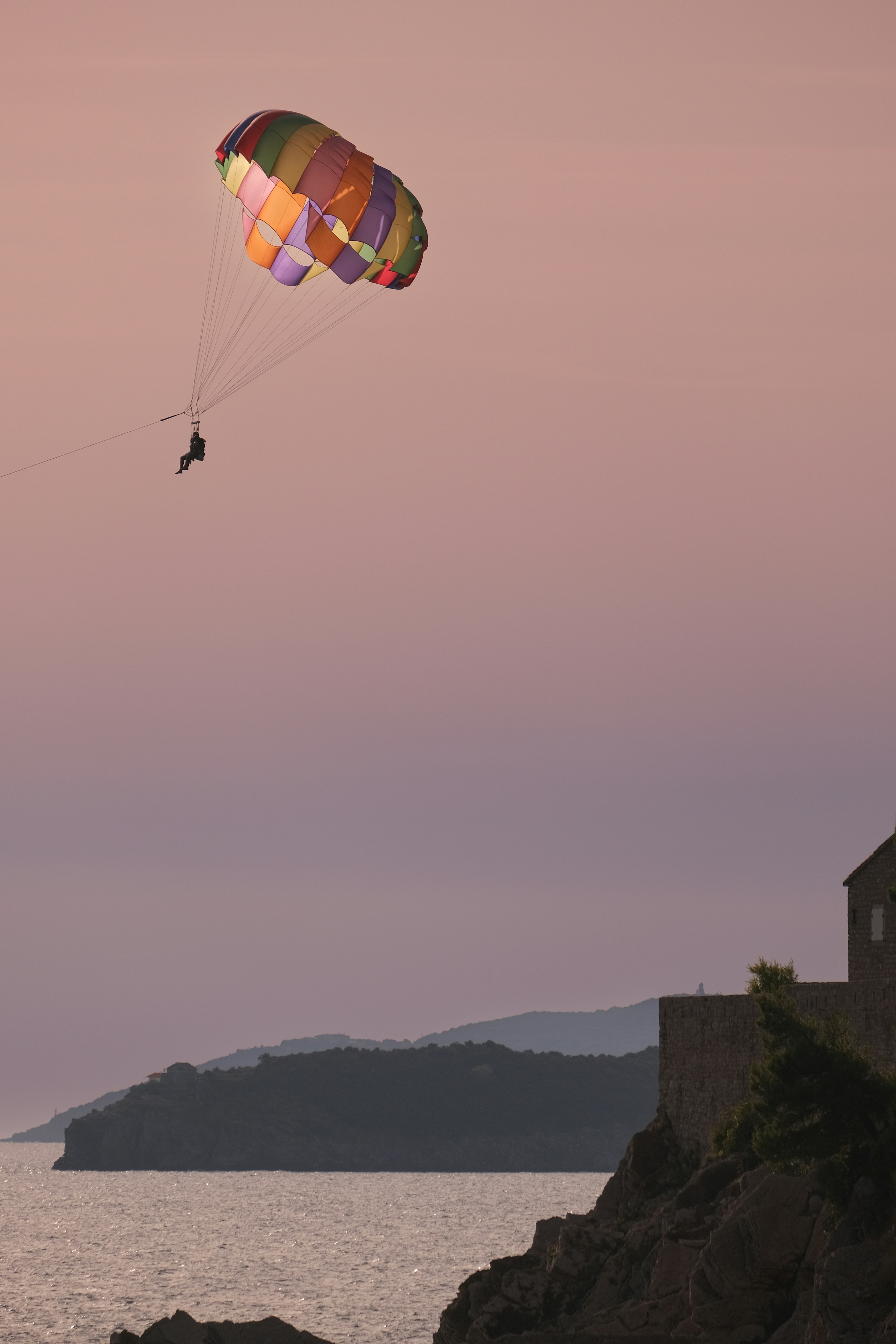Soaring Above Tranquil Waters
