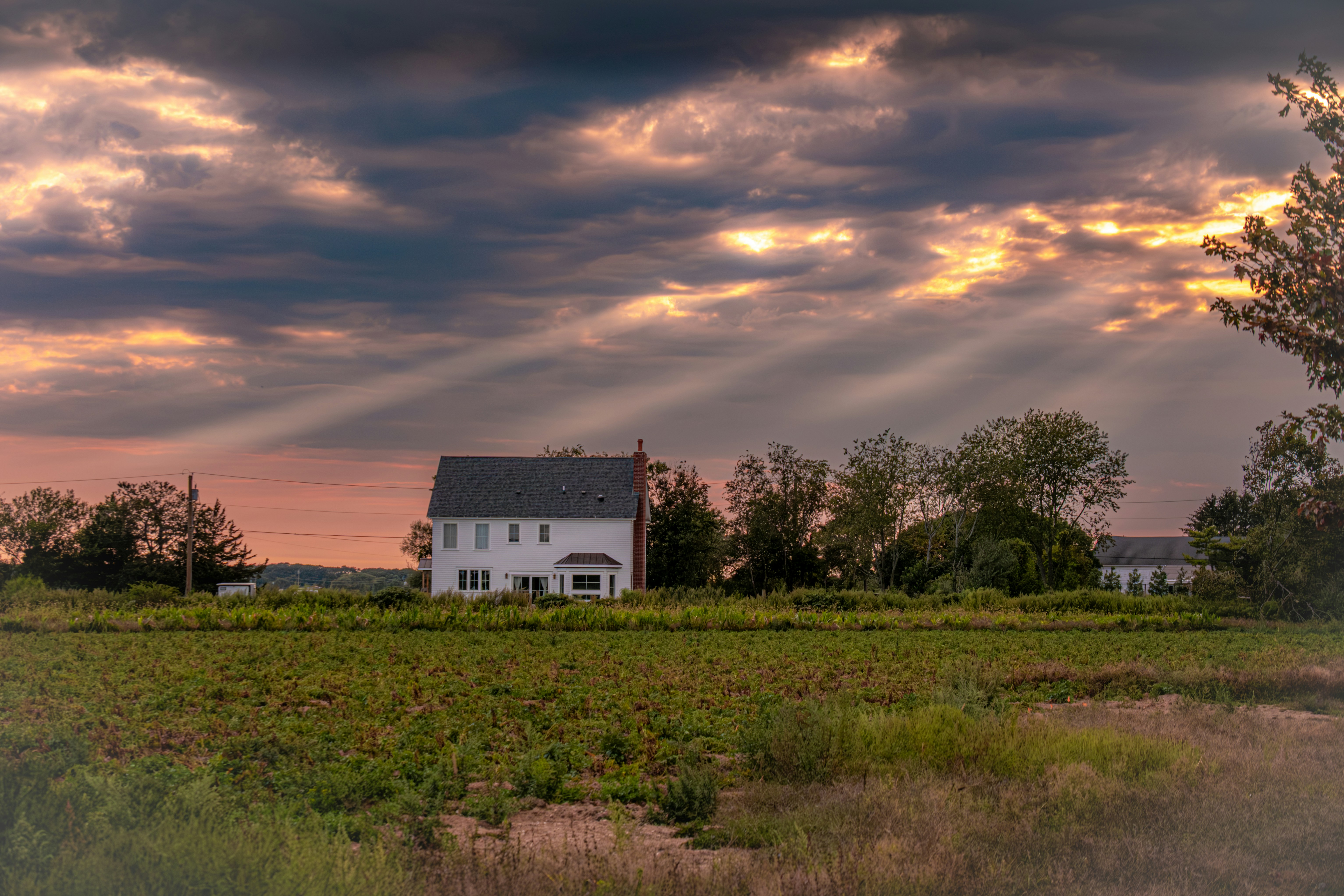 Whispers of Dusk Over a Serene Homestead