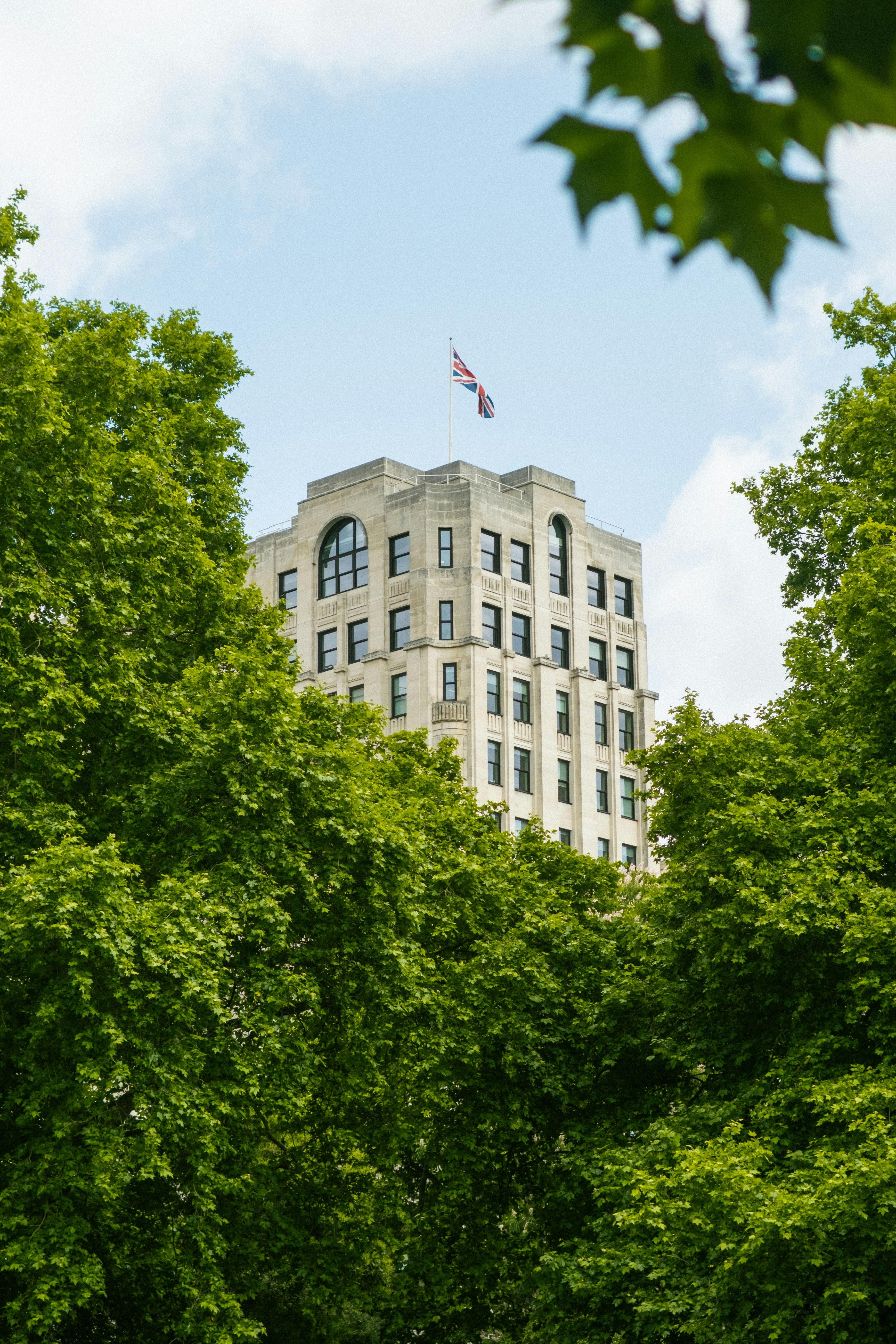 Urban Elegance Amidst Lush Greenery