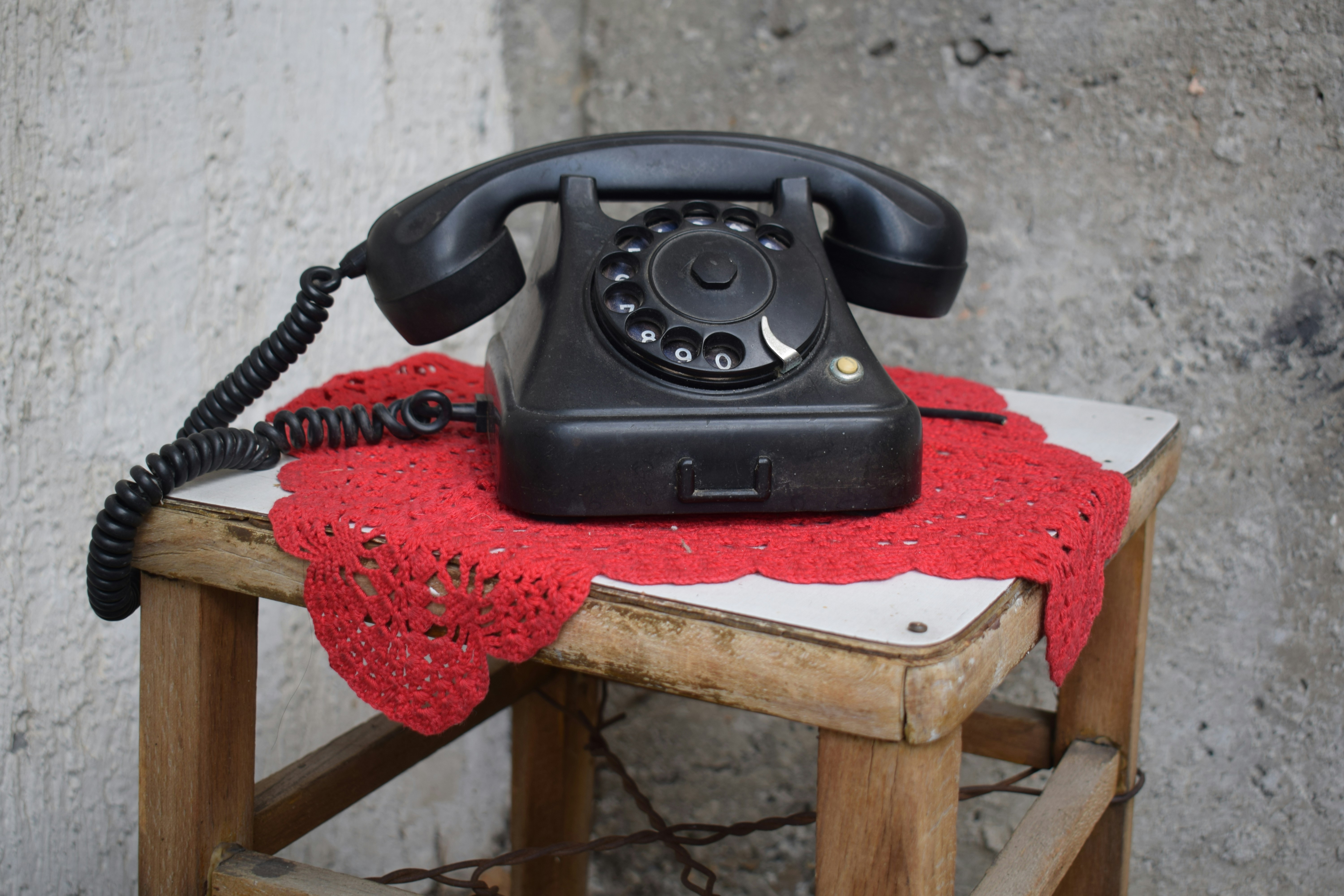 Echoes of Communication: A Vintage Telephone's Solitude