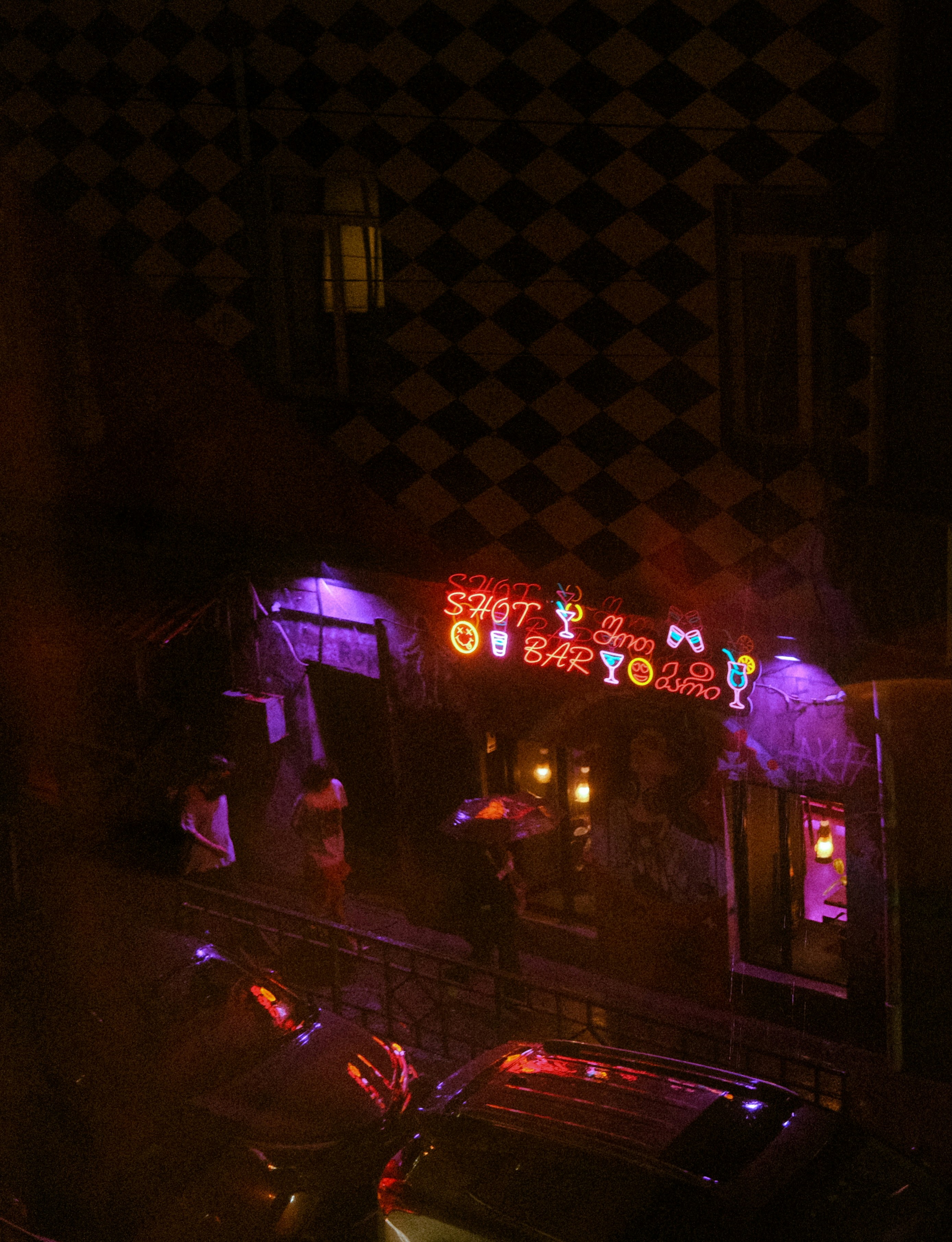 Neon Nights: A Bar's Vibrant Invitation