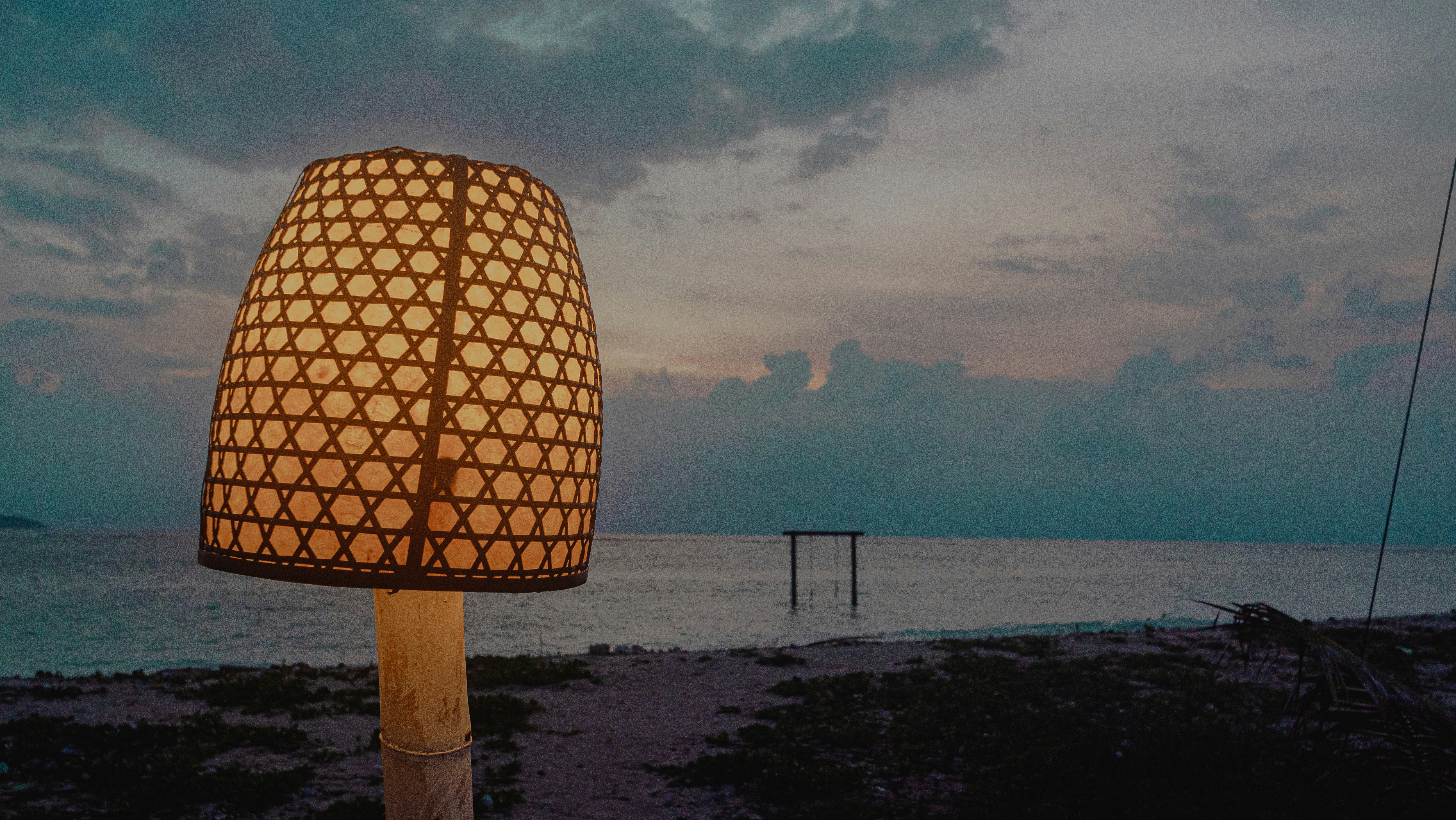 Illuminated Serenity: A Coastal Evening