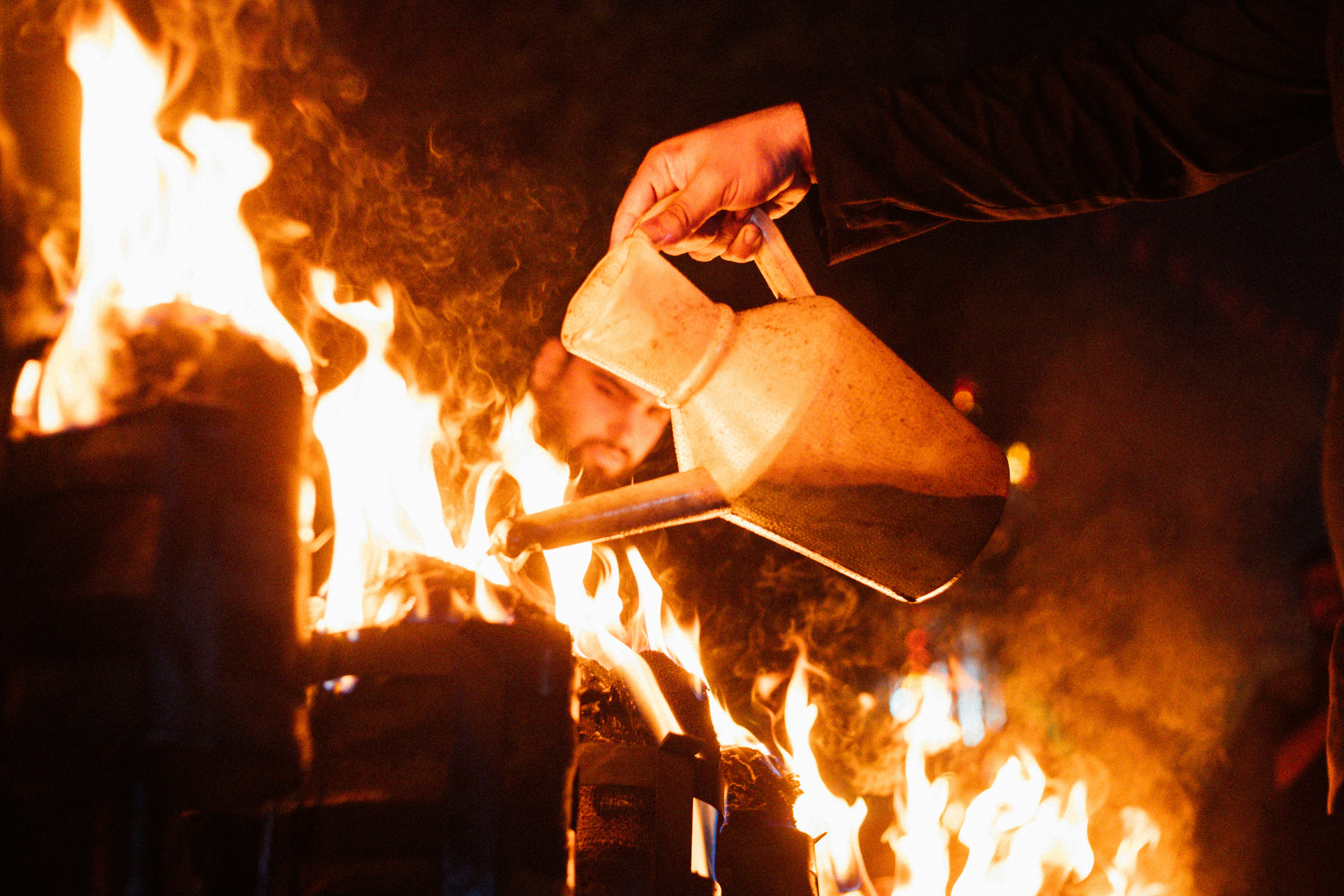 Igniting the Night: A Dance with Flames