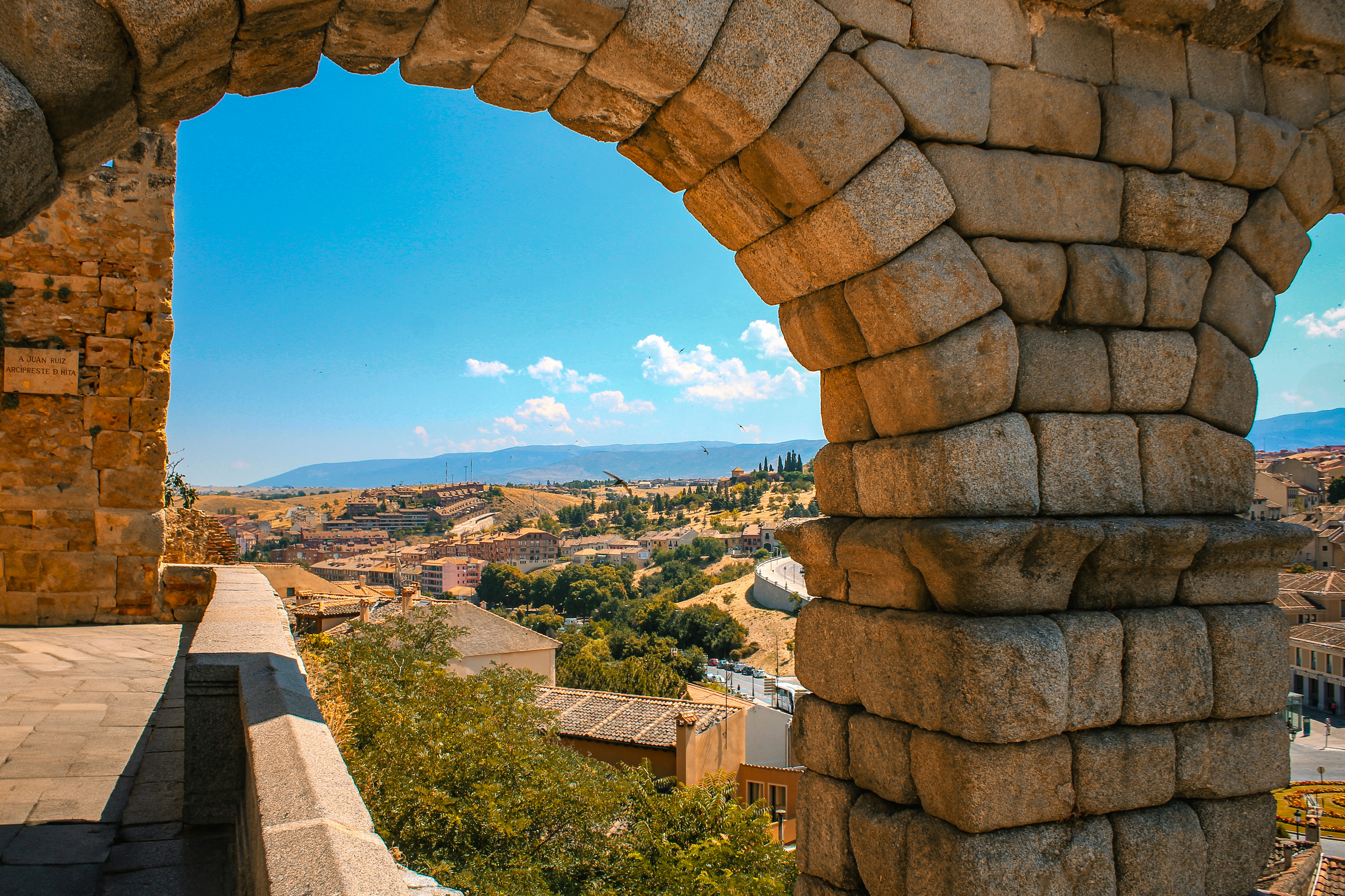Framed Serenity: A Glimpse Through Ancient Stone