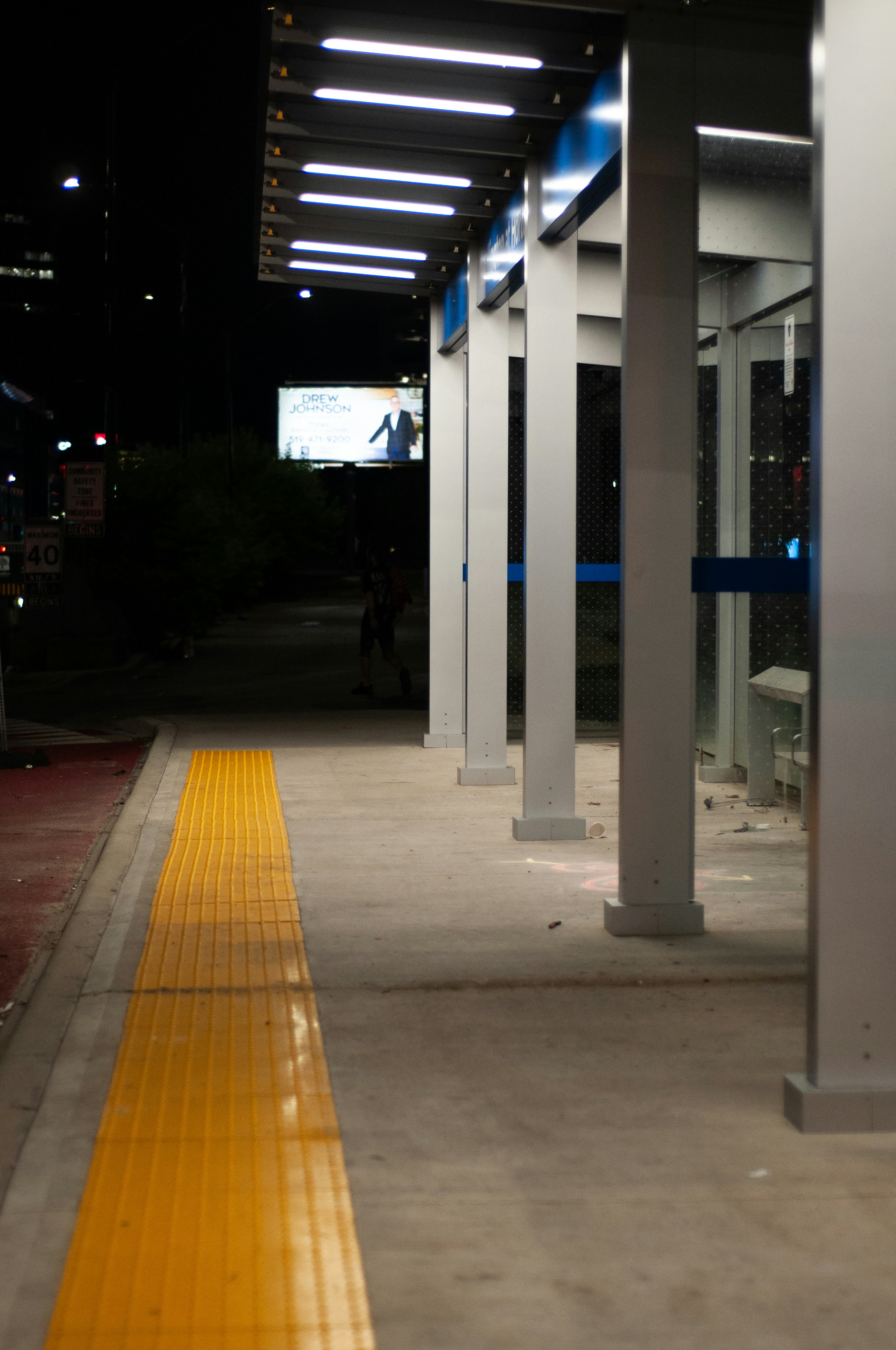 Urban Nightscape: The Path Illuminated