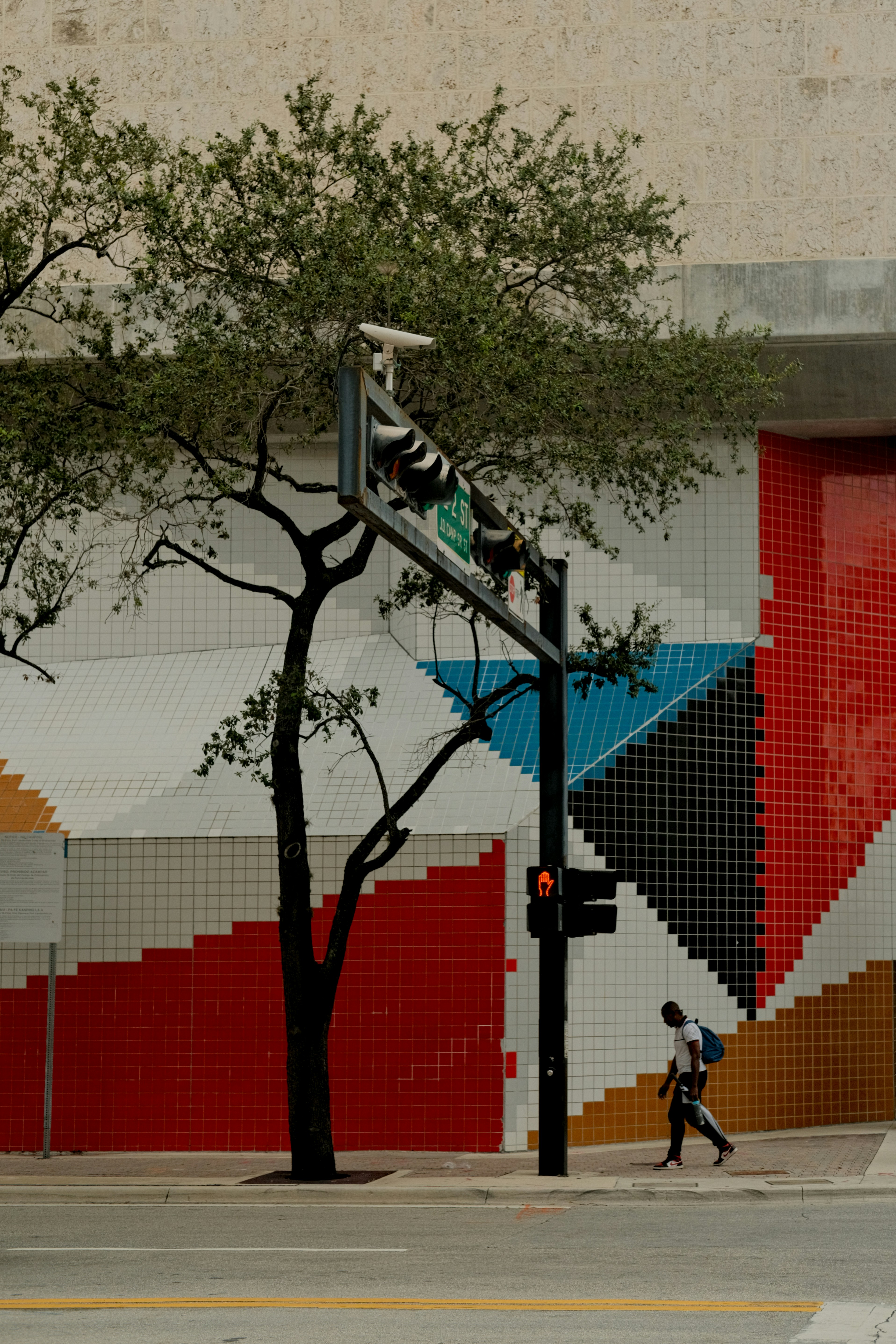 Urban Mosaic: A Dance of Color and Shadow