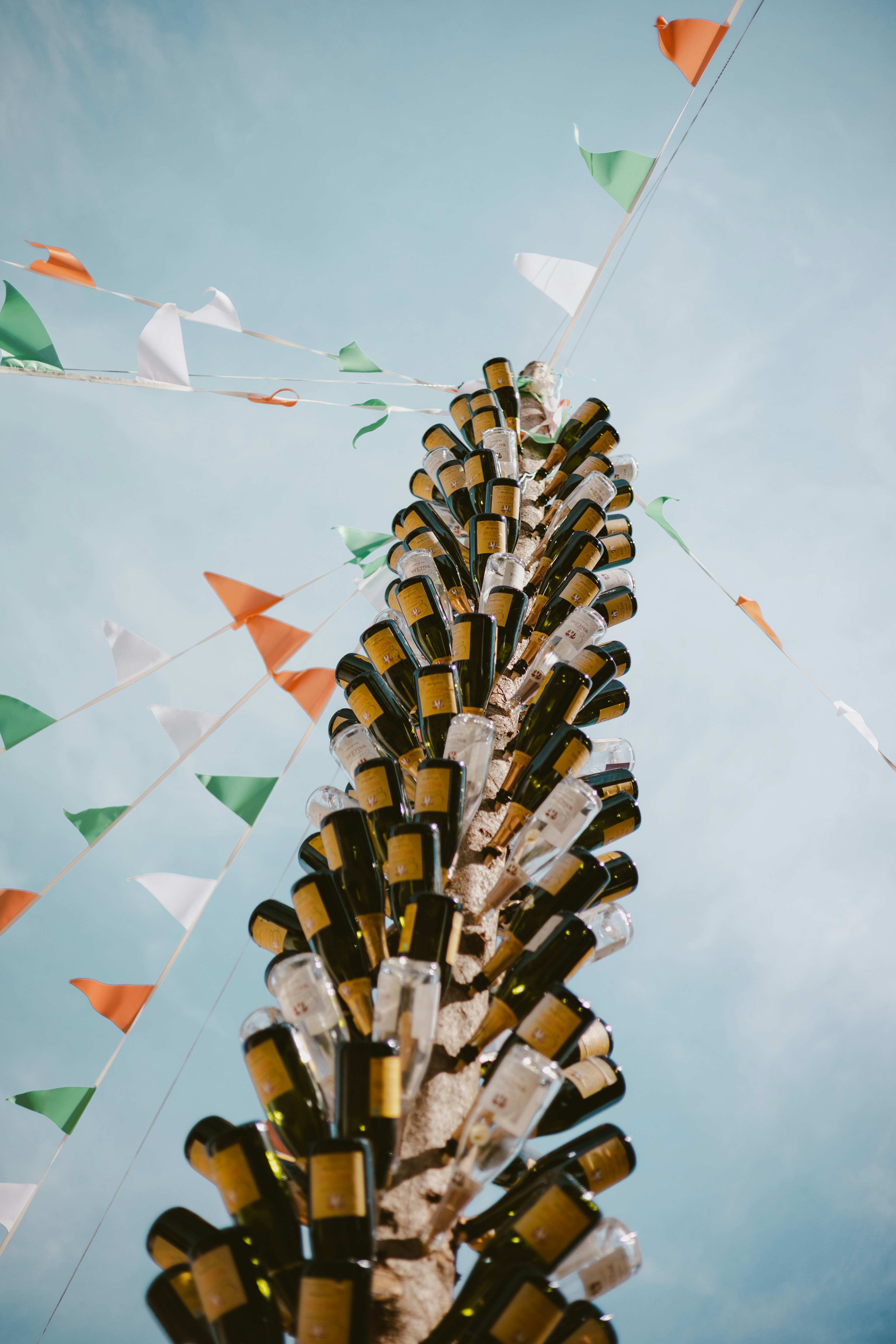 Vertical Celebration: A Toast to Tradition