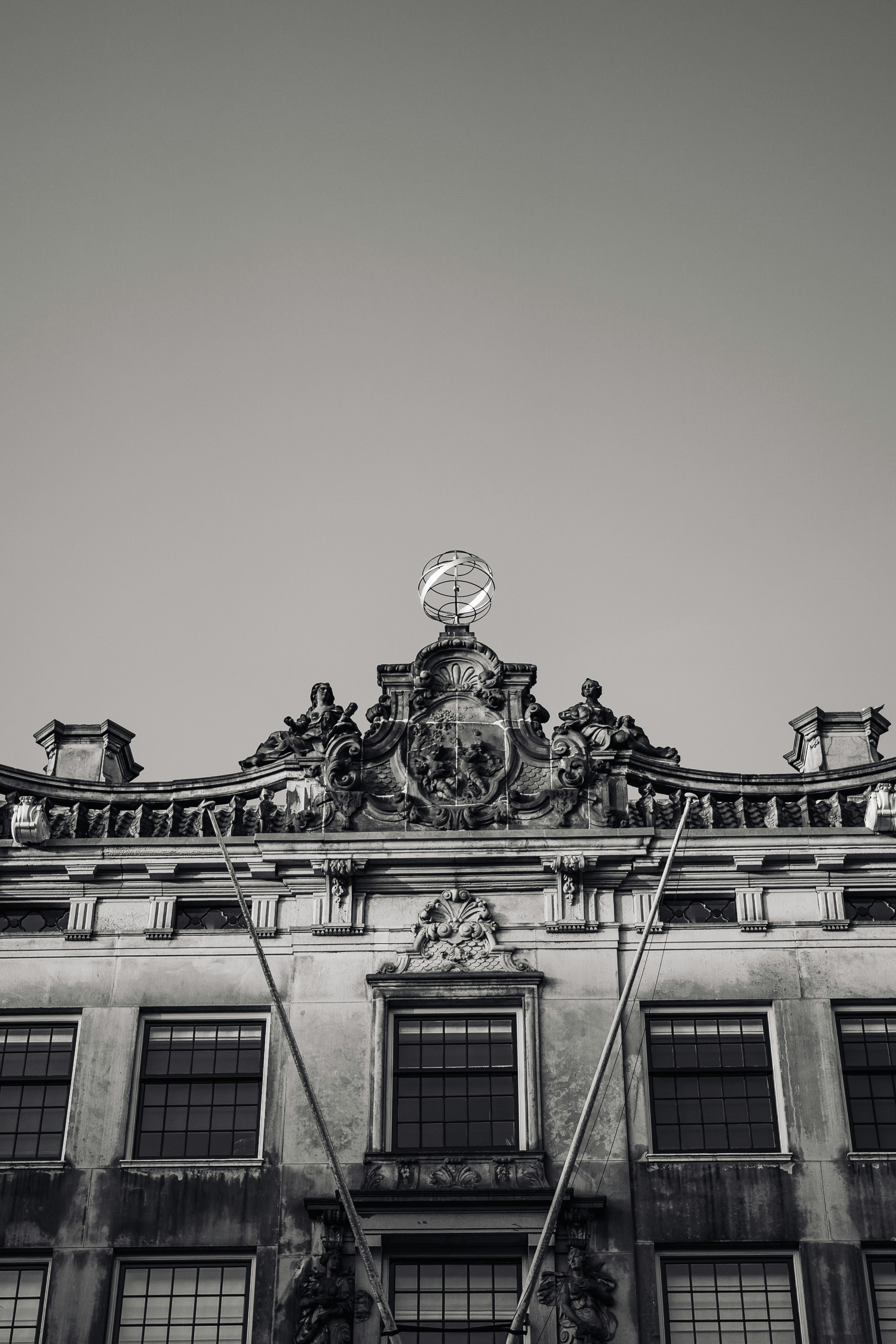 Ornate architectural details on a historic building facade.