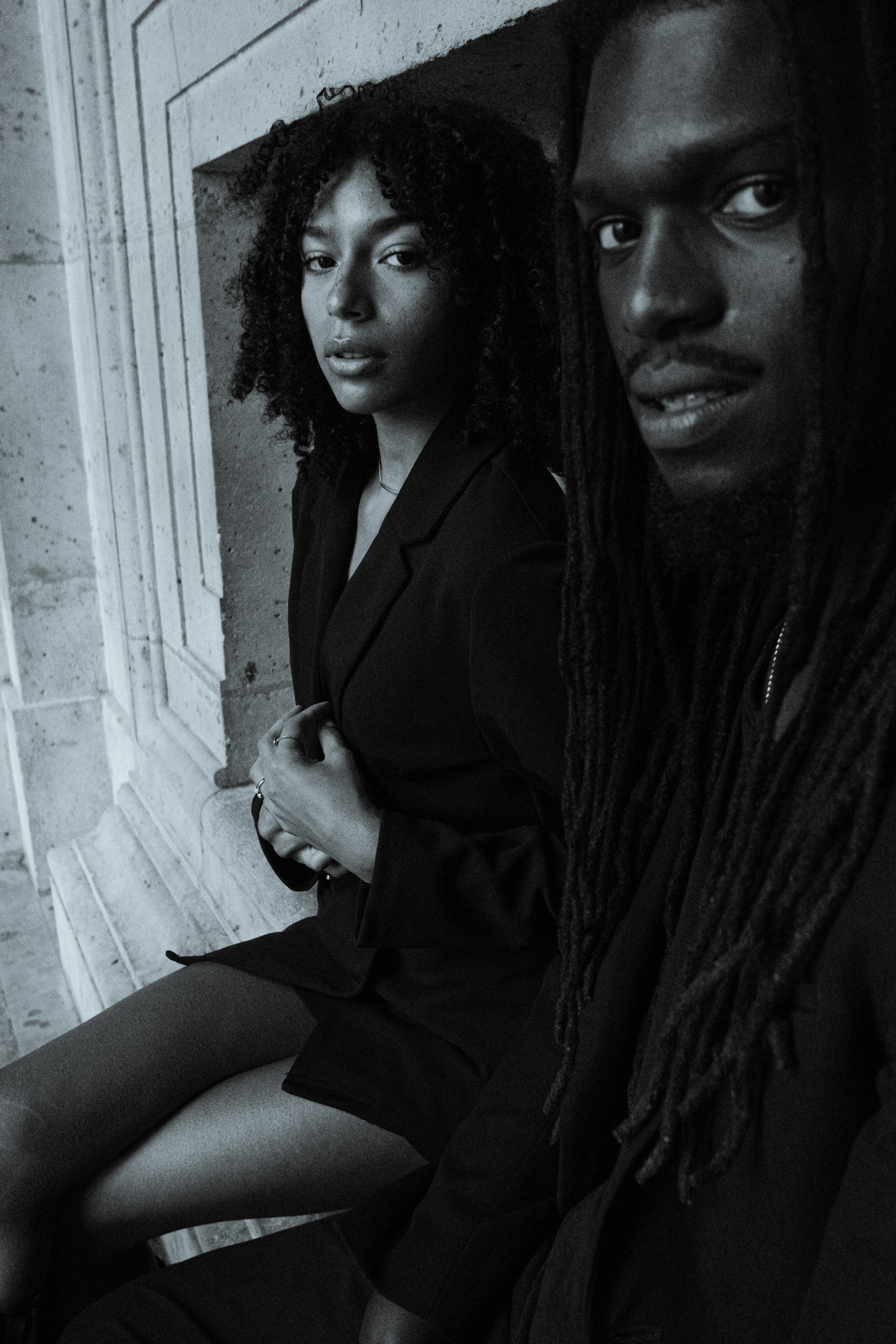 Duality in Shadows: A Modern Portrait