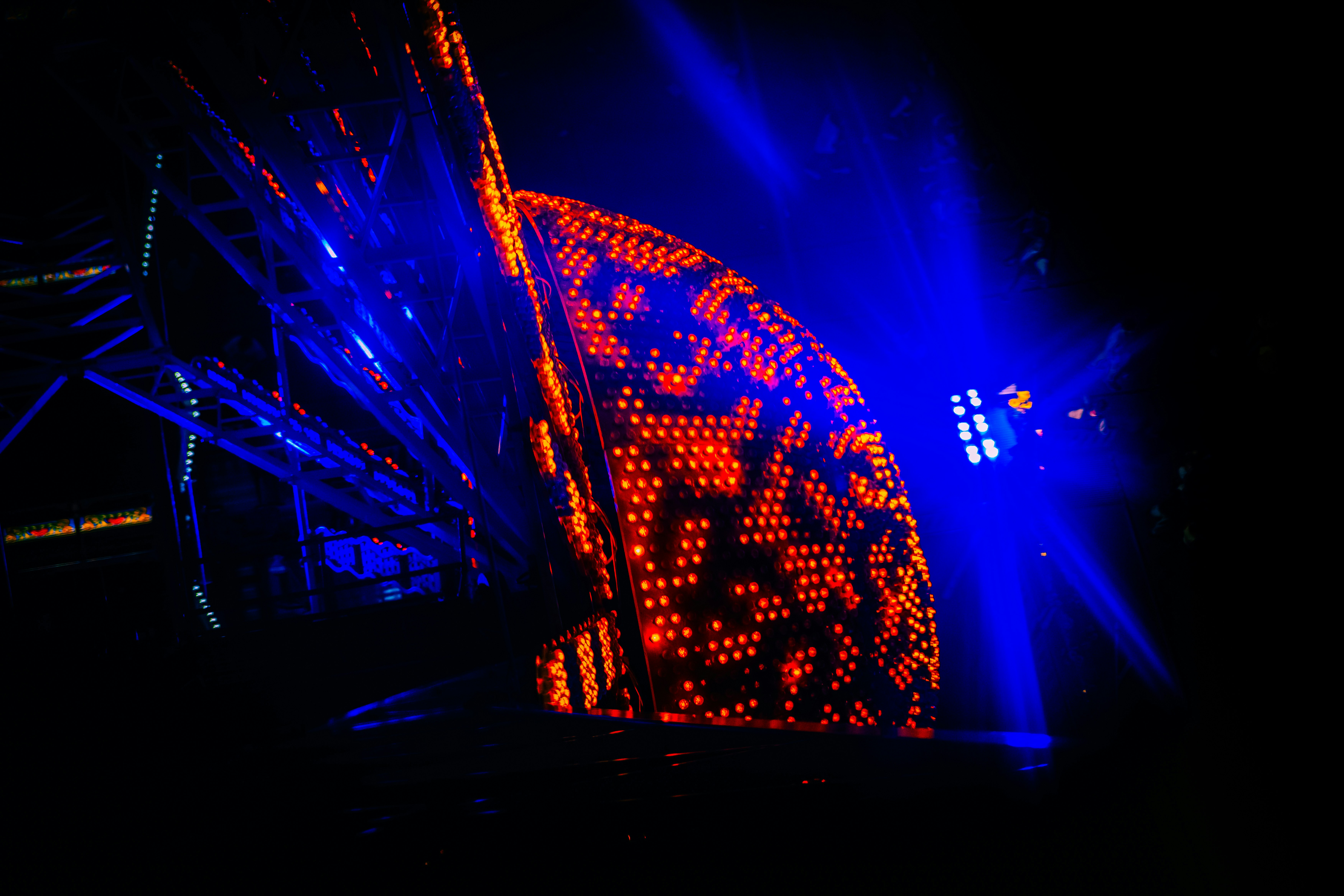 Neon Sphere: A Dance of Light and Color